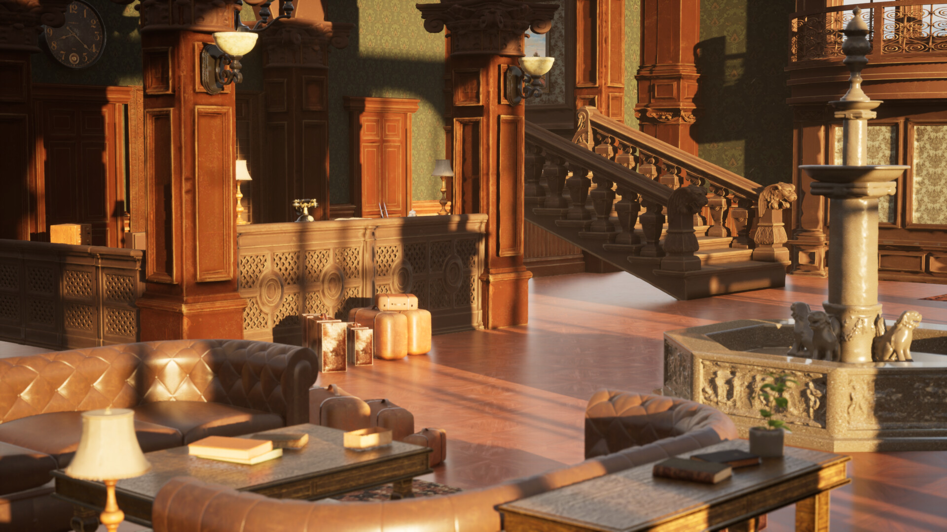 ArtStation - Tower Hotel Lobby