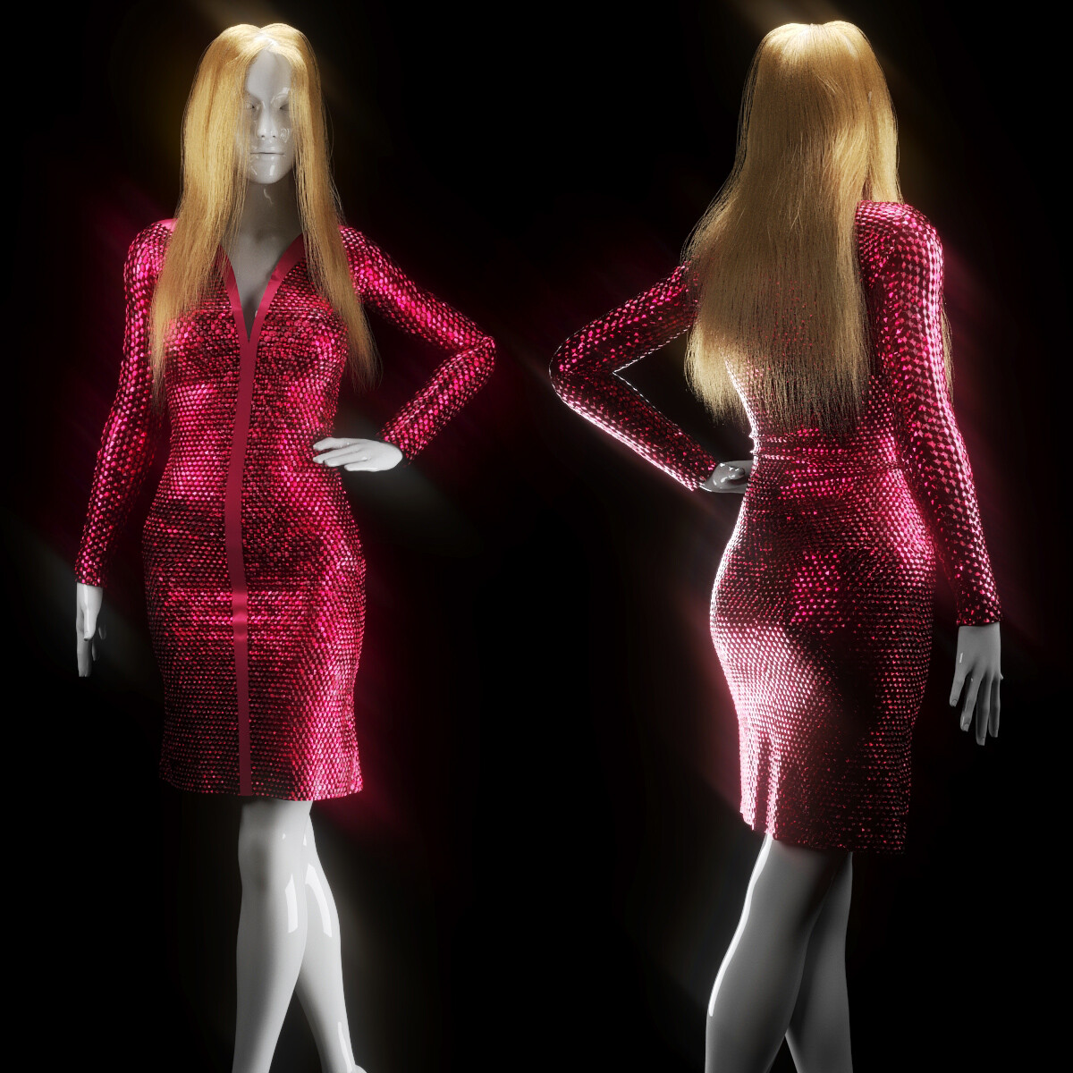 ArtStation - Bling fabric PBR material bundle vol.5