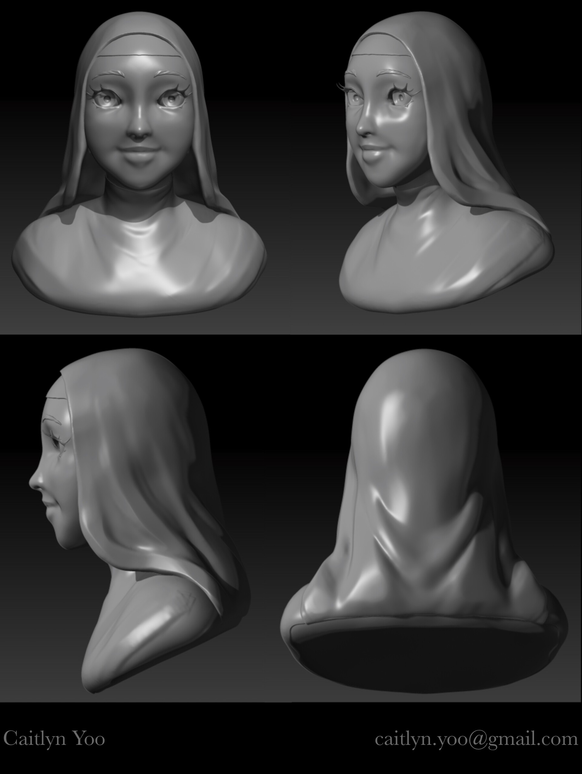 ArtStation - Create 2.5 Nun Progress