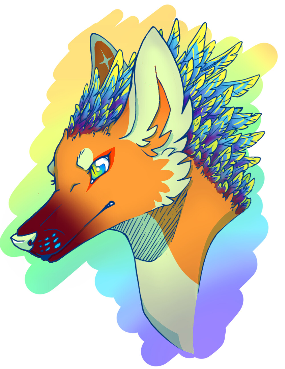 ArtStation - Feahtered Maned Wolf