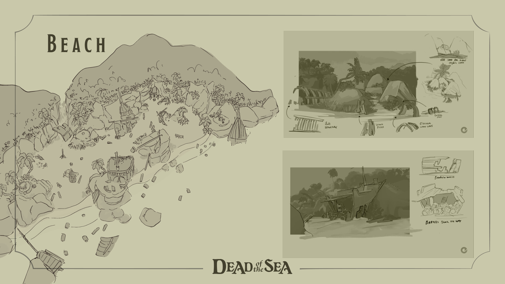 Rafael Silvério - Dead of the sea - Initial concepts