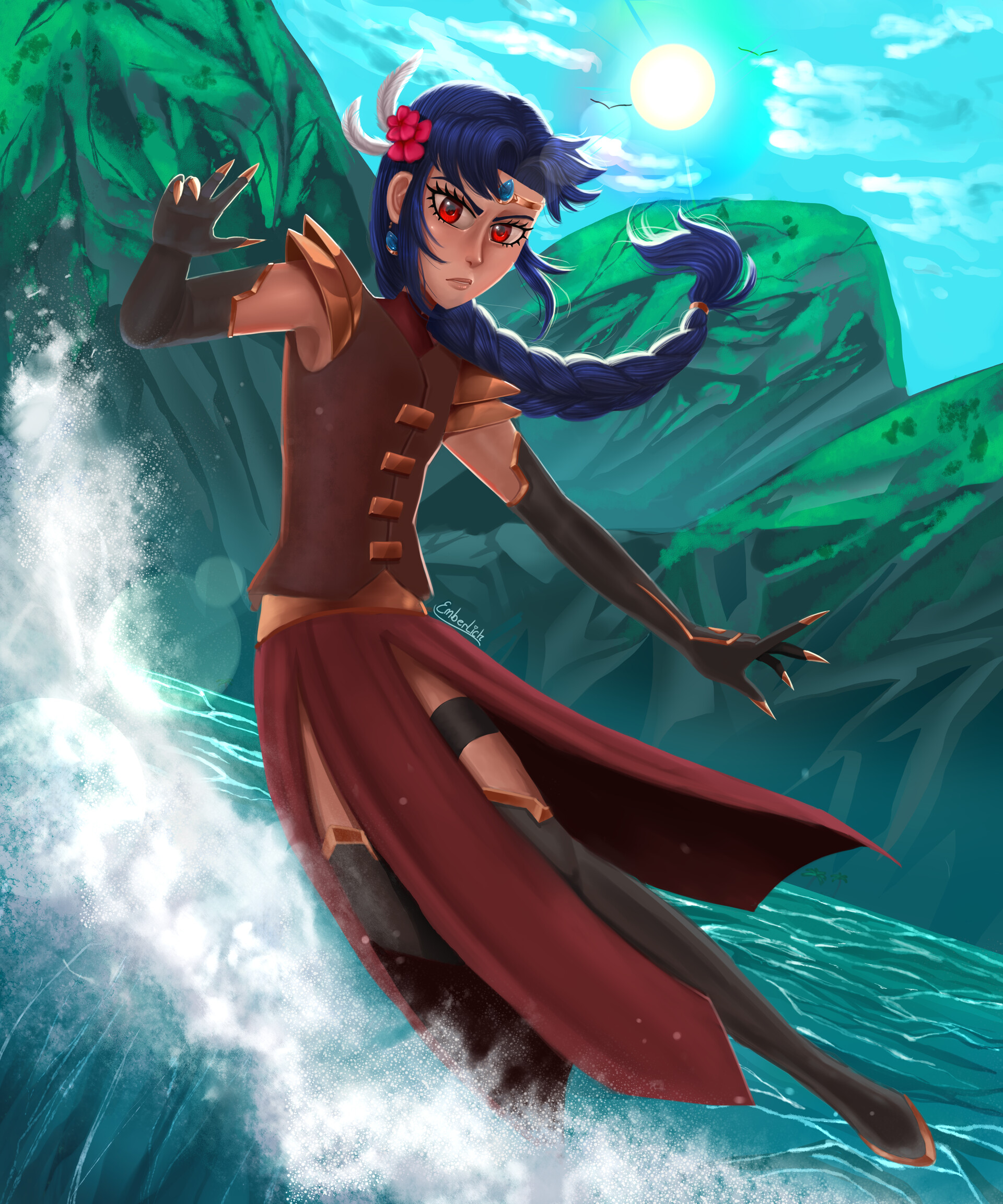 ArtStation - Ame Action Shot