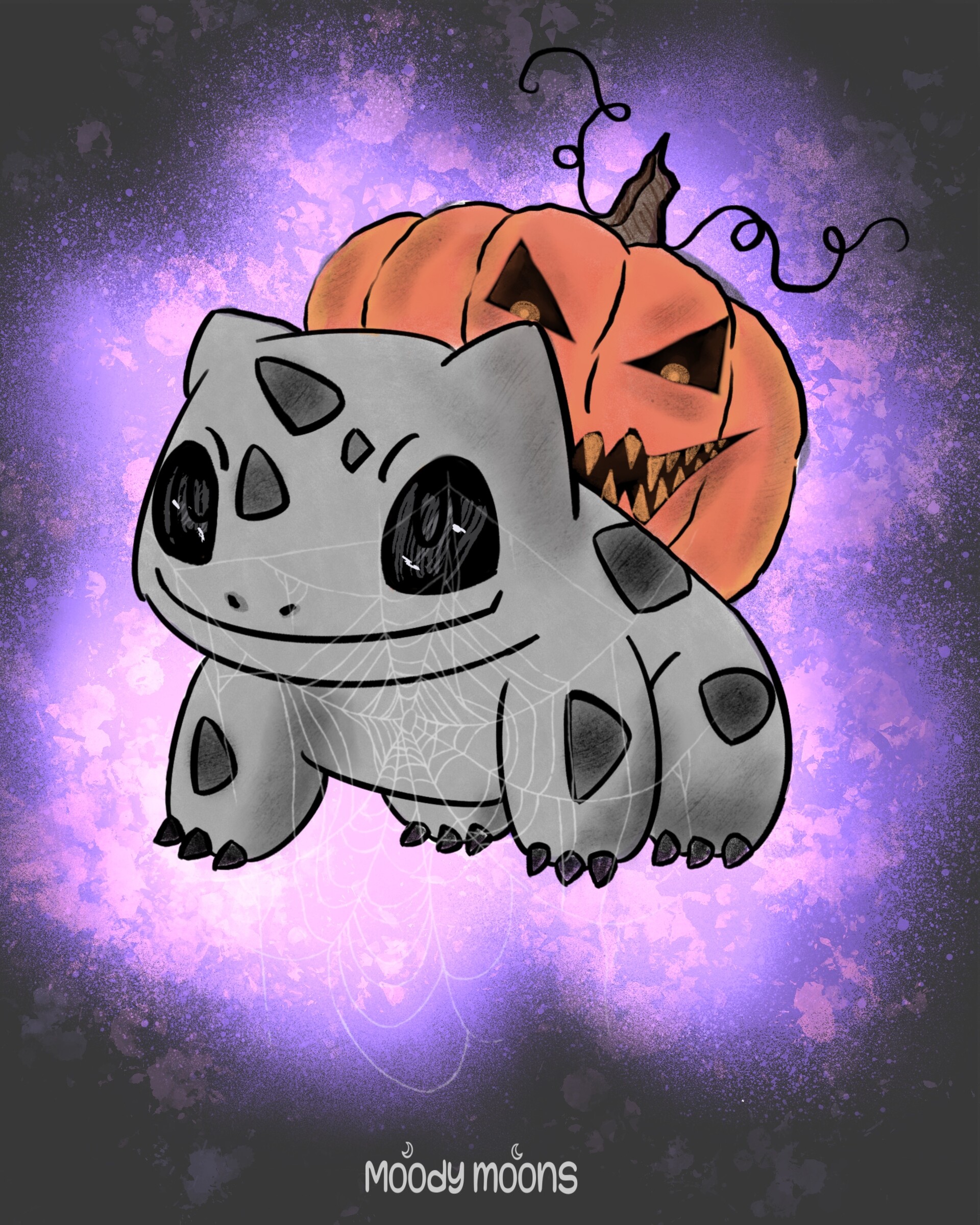ArtStation - Spooky bulbasaur