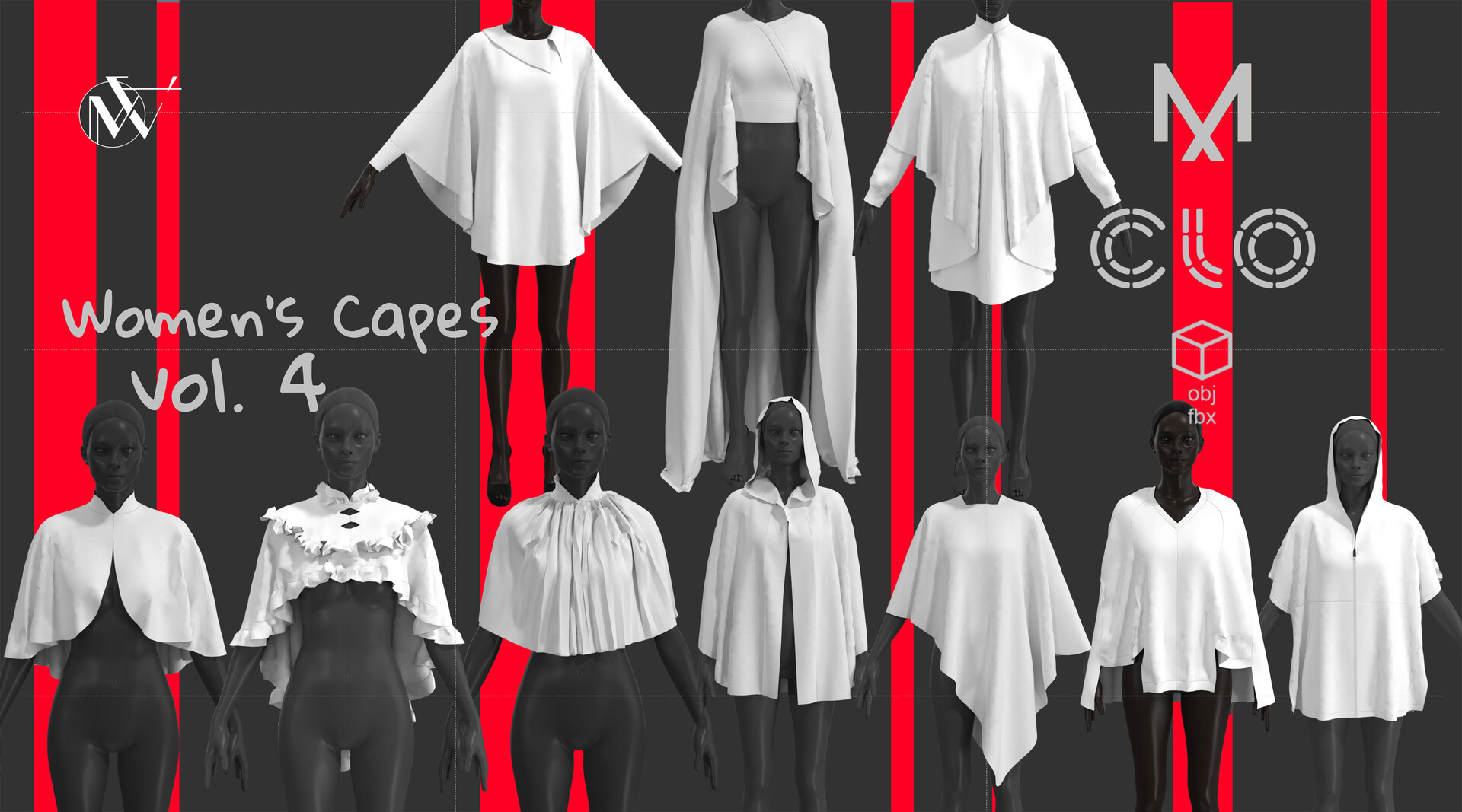 ArtStation - female outfit/capes