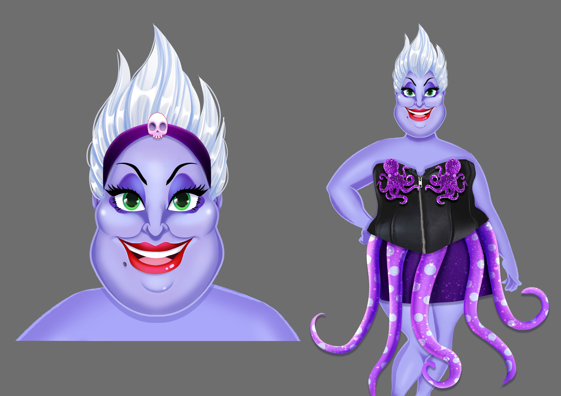 ArtStation - Ursula the sea witch (WitchHut dress-up games)