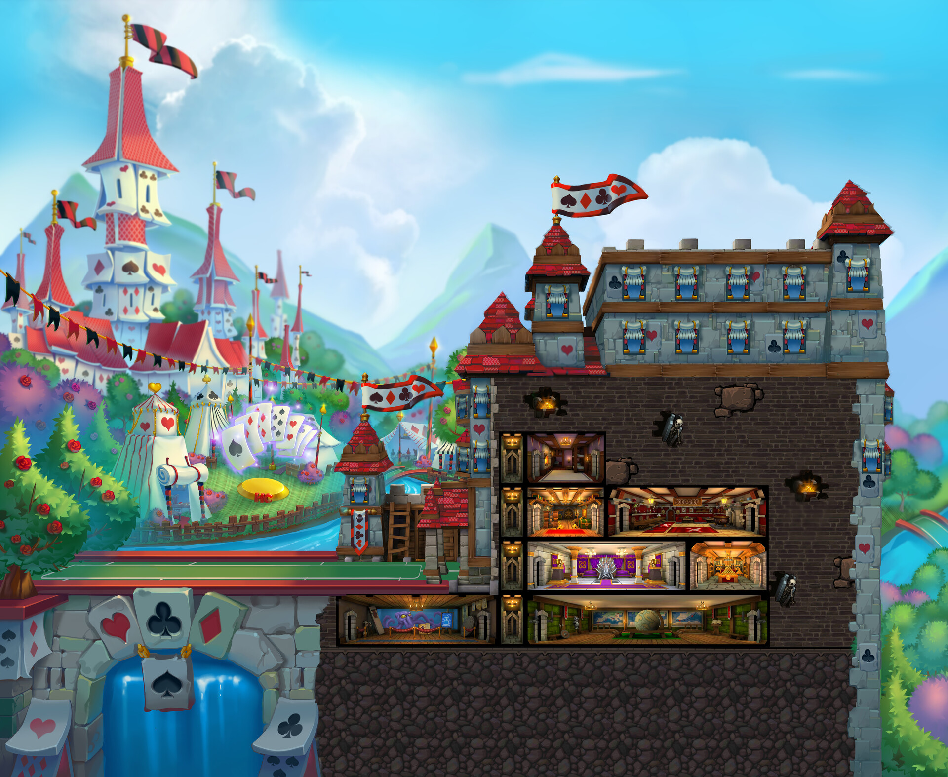 ArtStation - Hustle Castle Card background