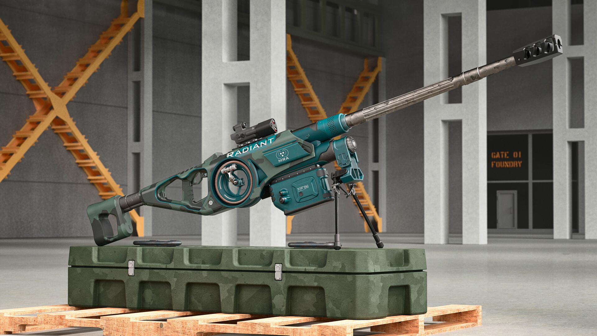 ArtStation - Magnetic resonance sniper rifle "Radiant" 12,7 mm