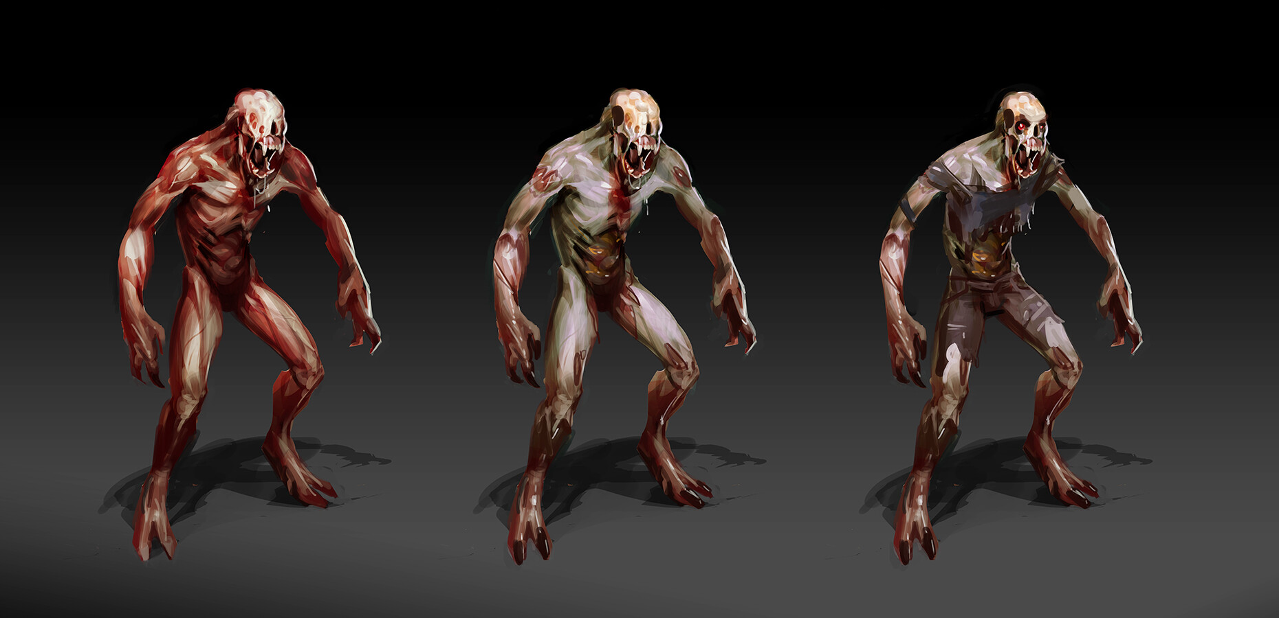 ArtStation - Left to Survive Jumper zombie mob 2d Concept Art