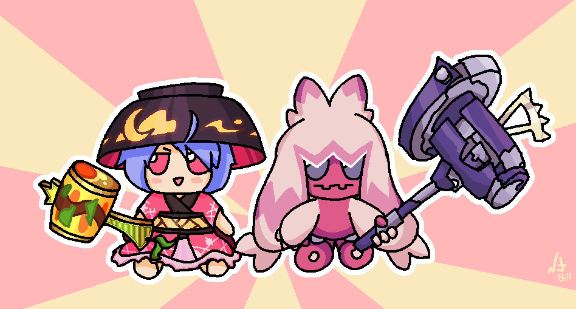 ArtStation - Fumo commissions : Tinkaton and Shinmyoumaru