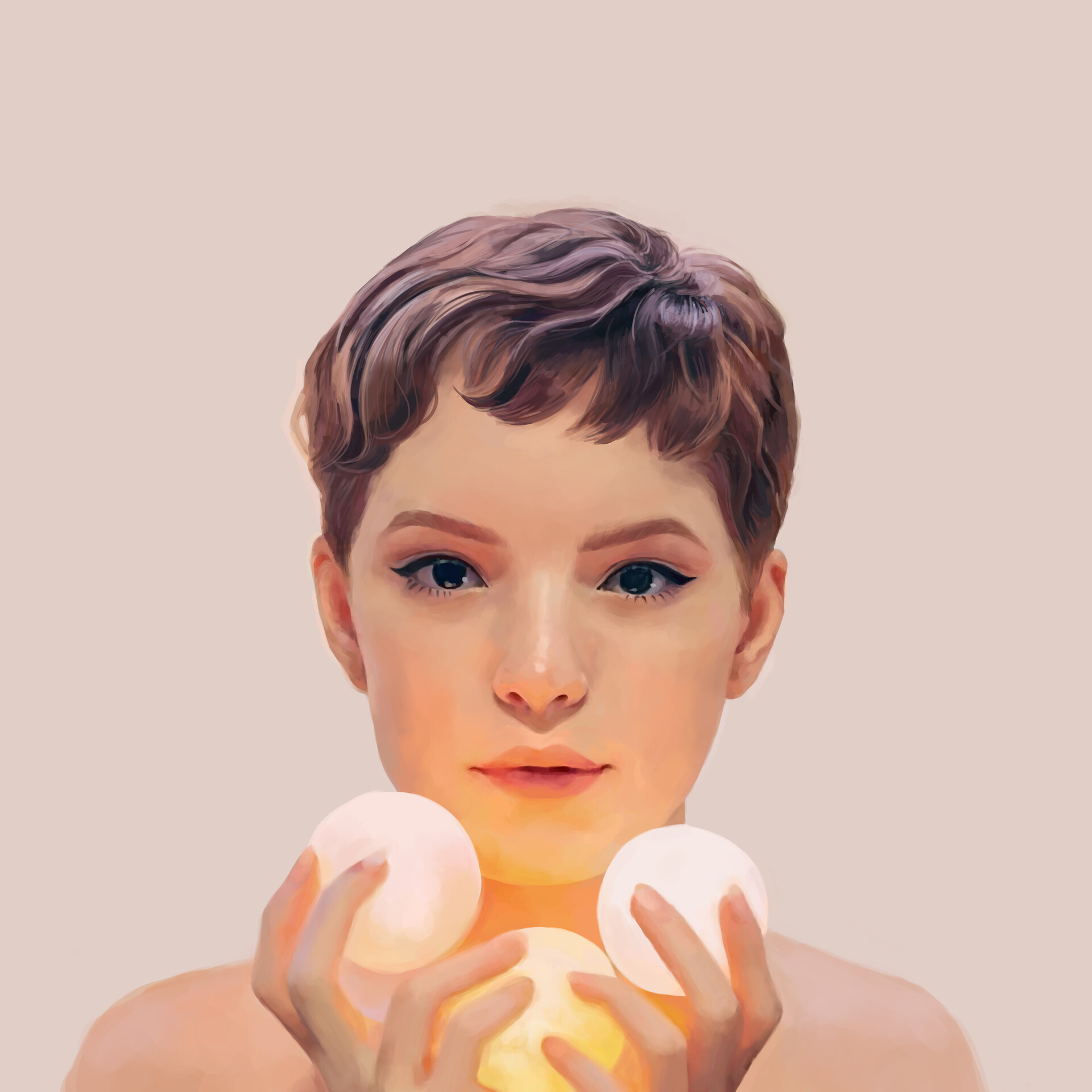 ArtStation - Girl with Lights