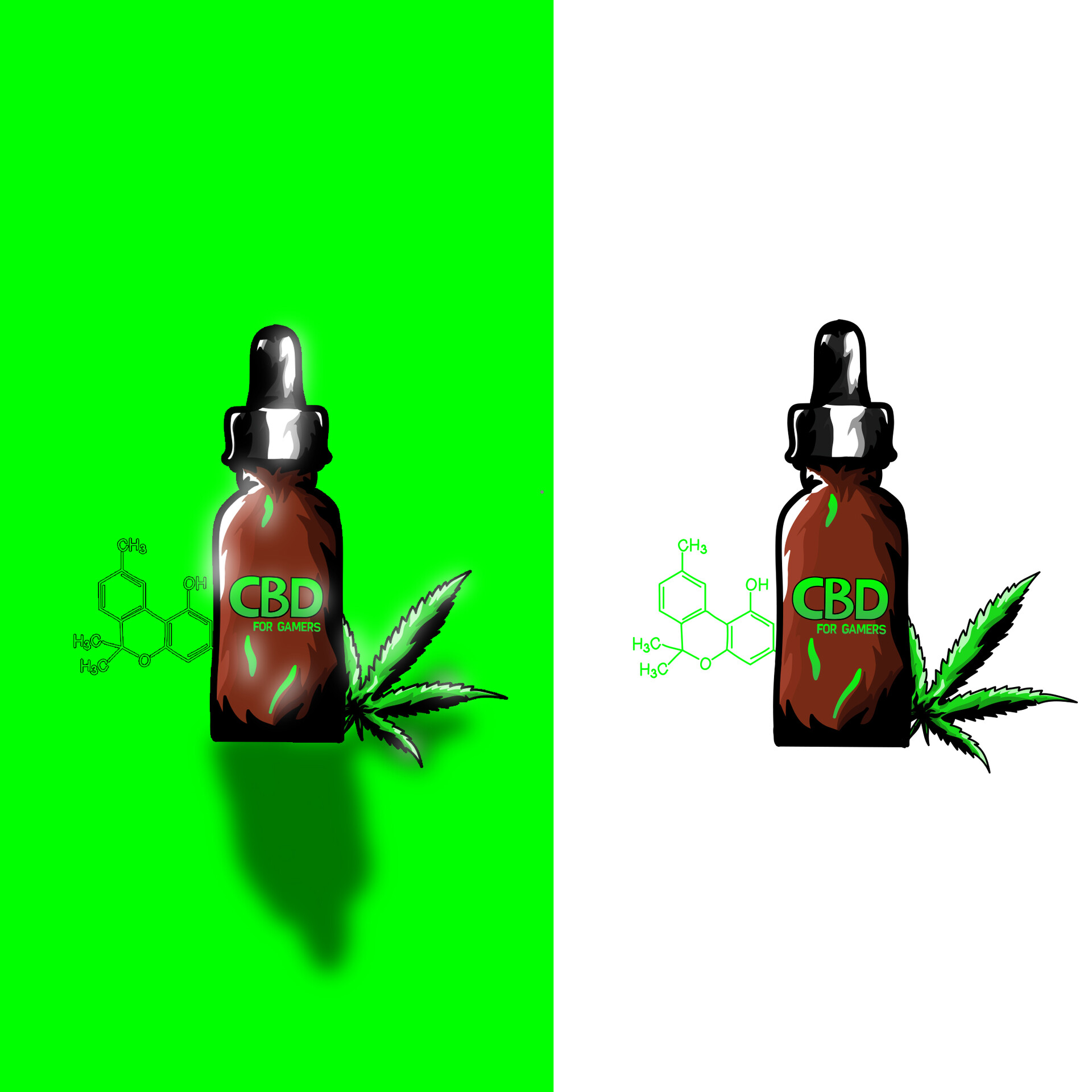 ArtStation - Návrh loga pro CBD for gamers