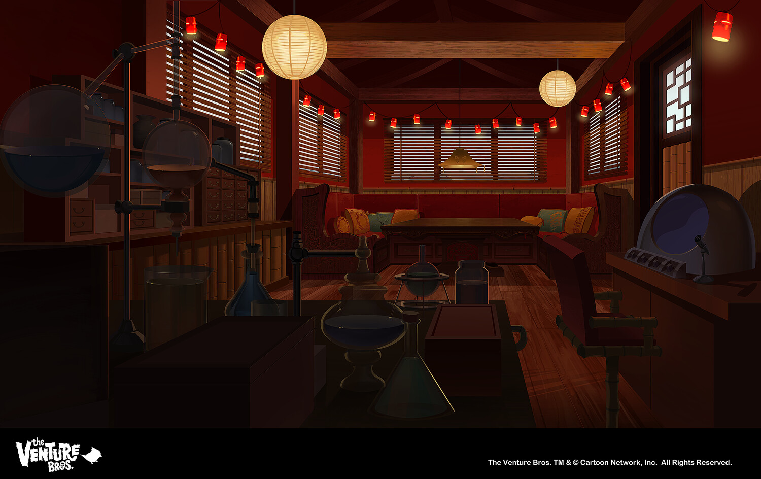 Amber Blade Jones - Venture Brothers Background Paint