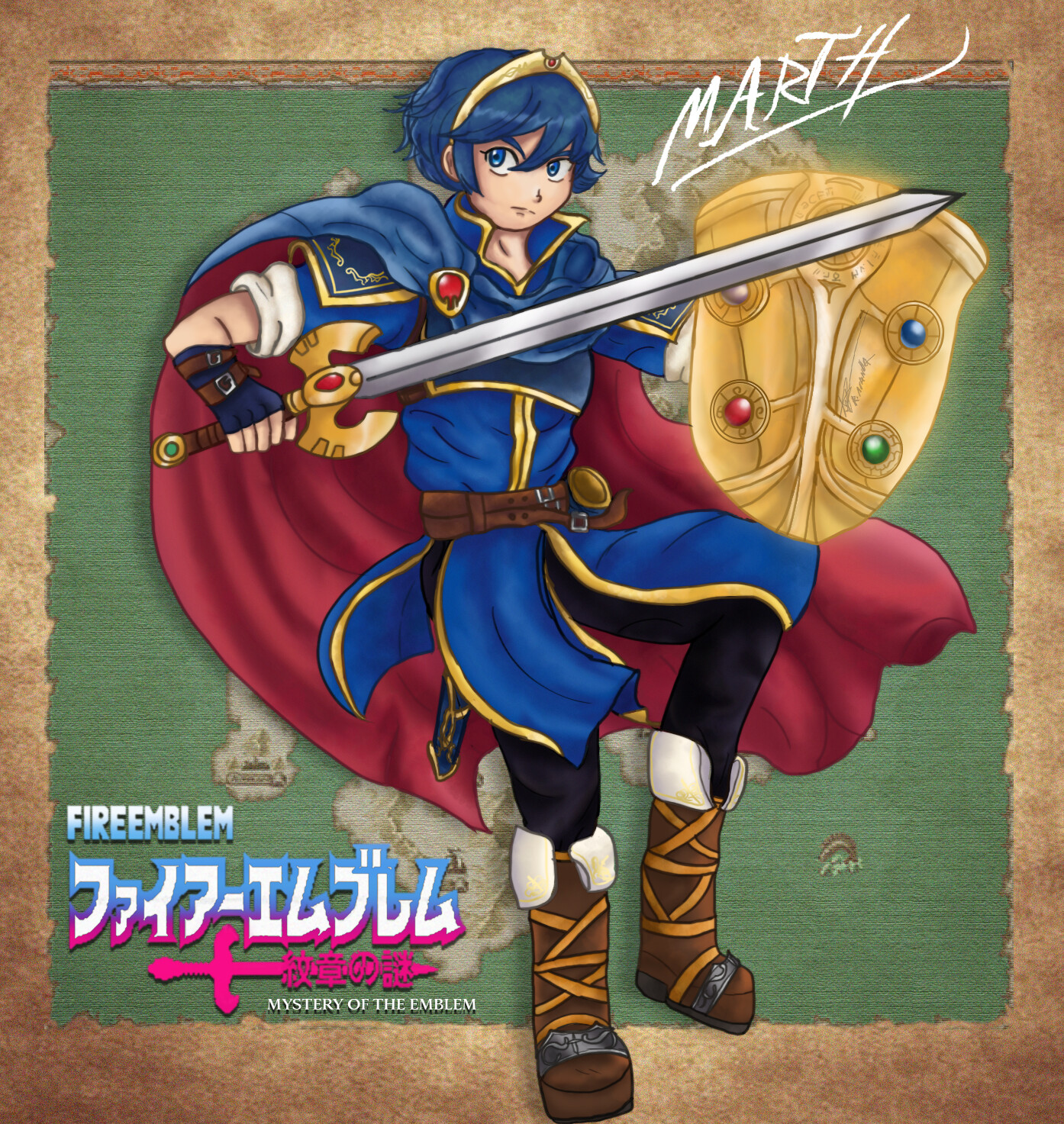 ArtStation - MARTH - FIRE EMBLEM MYSTERY OF THE EMBLEM