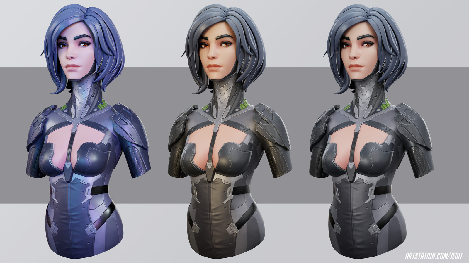Vasily Fedotov - Cyber-Girl Bust