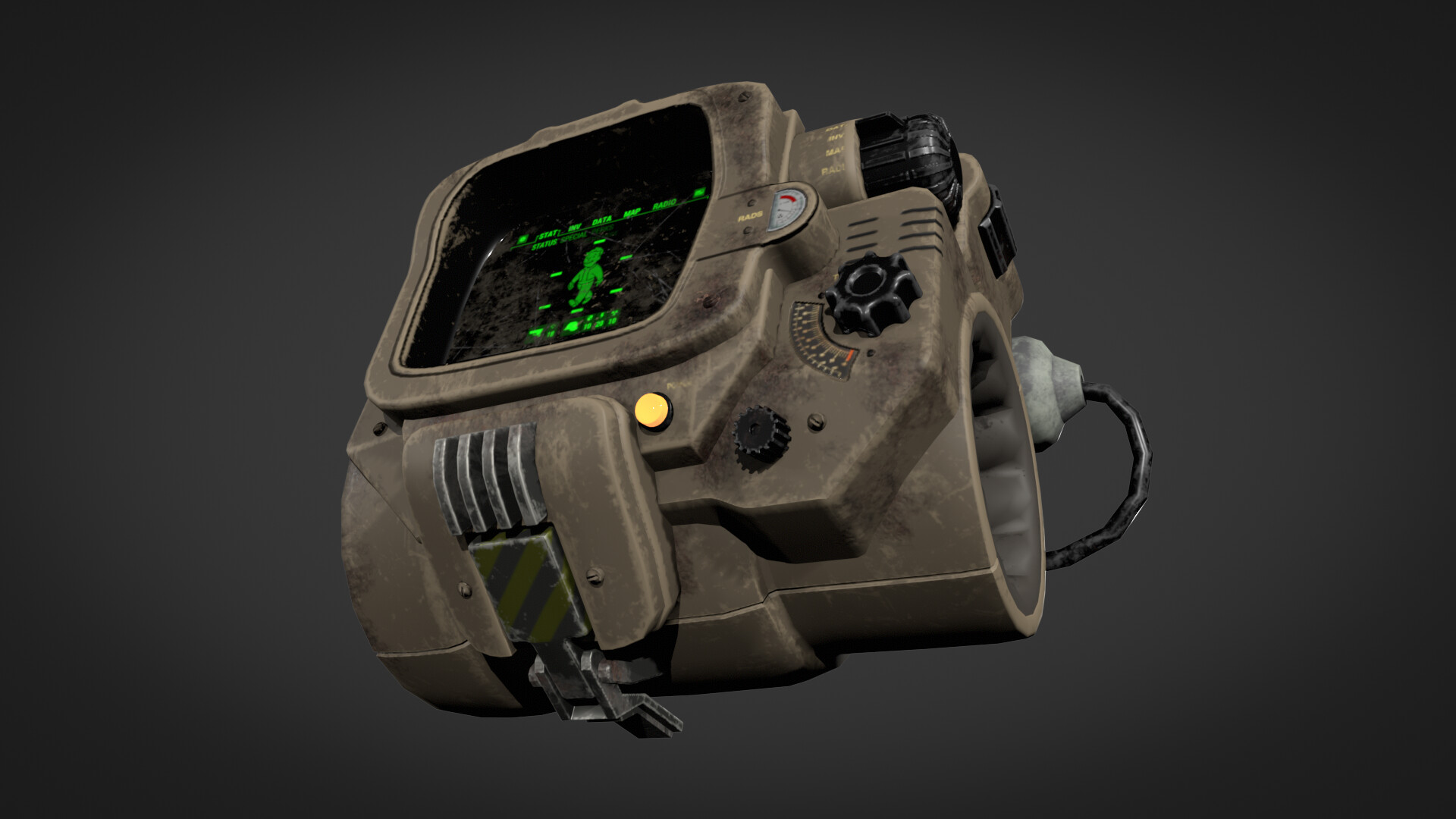 Gavin Brown - Fallout 4 Fan Art - Pip Boy