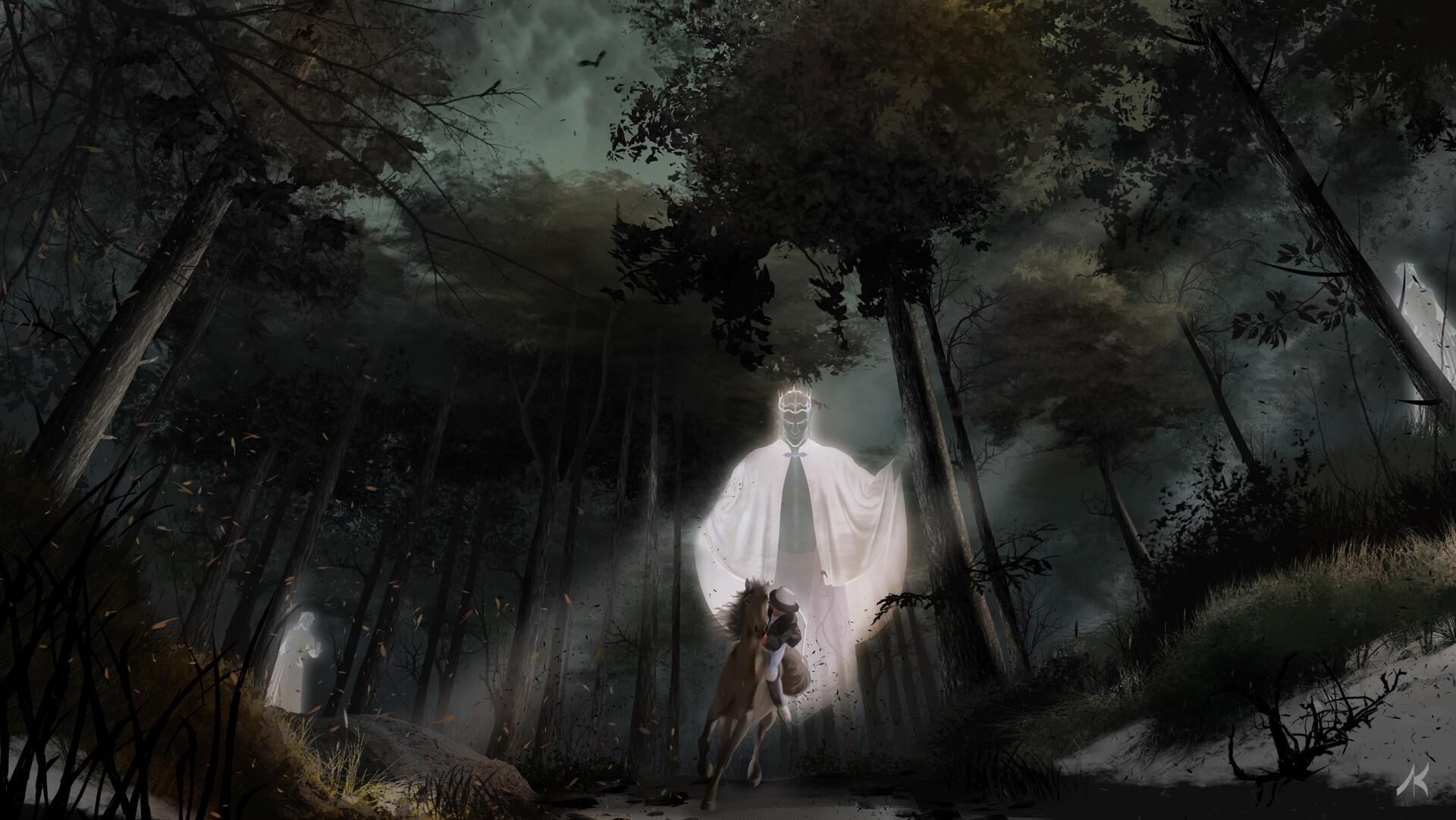 ArtStation - Illustration inspired by a poem "The Erl-King" by Johann ...