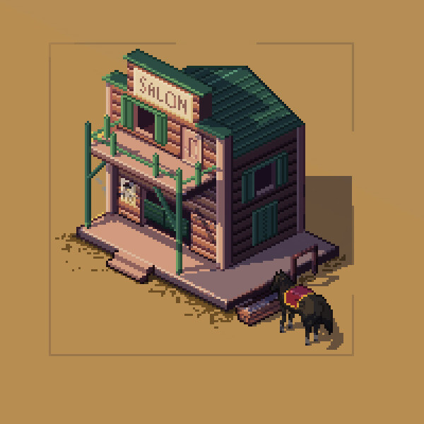 ArtStation - Pixel art Saloon