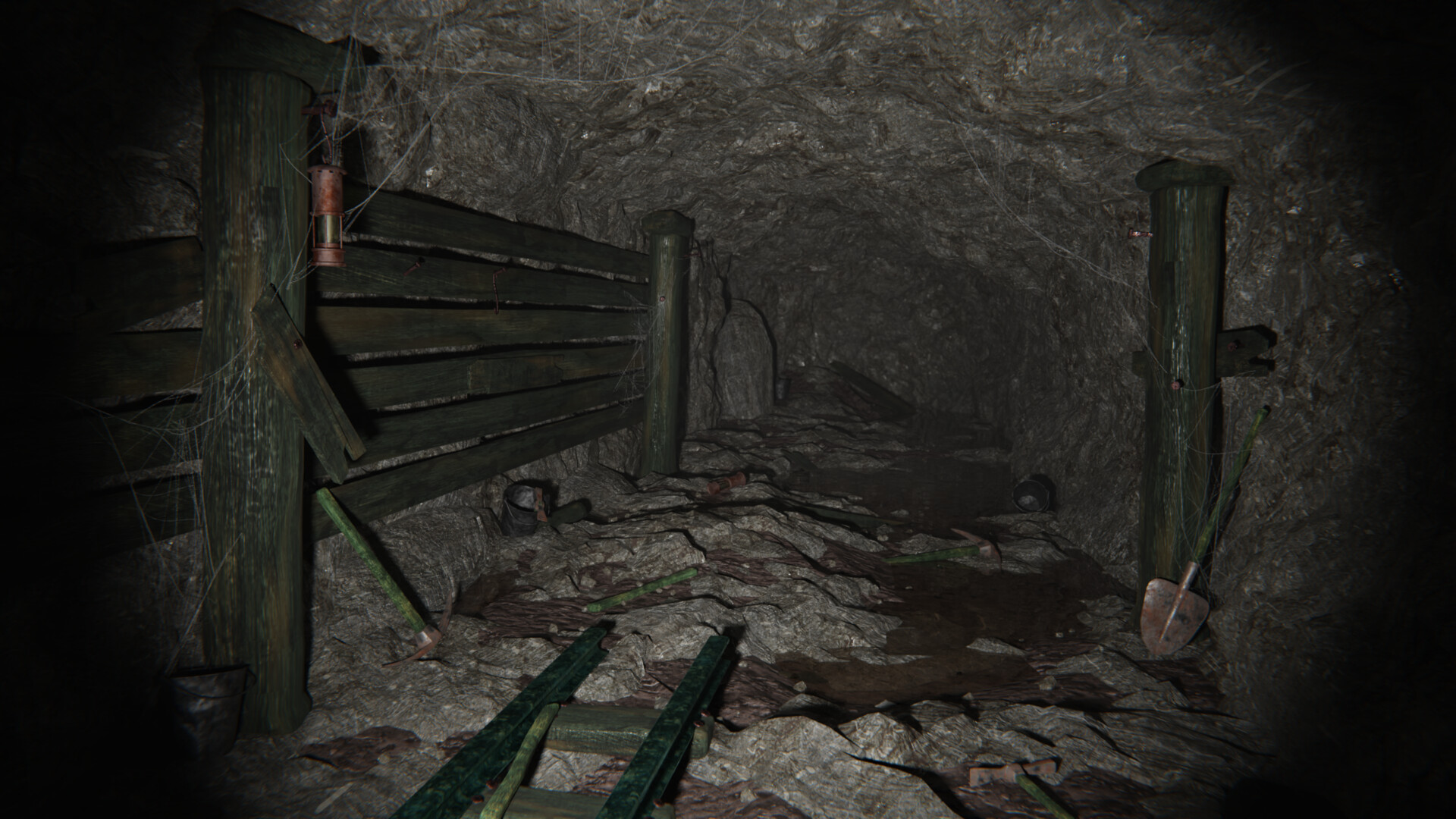 ArtStation - Abandoned mine tunnel