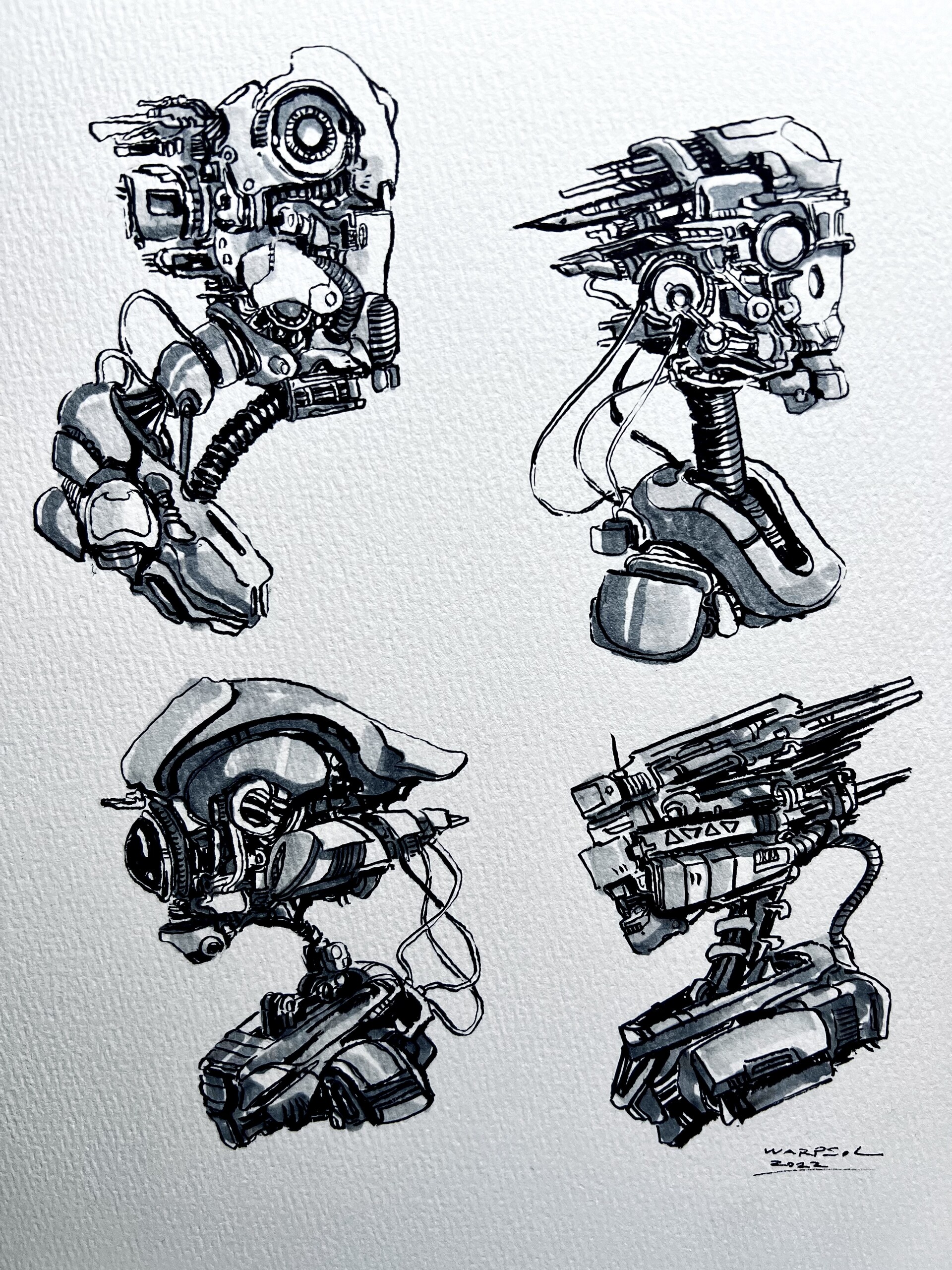 ArtStation - Traditional Robo heads
