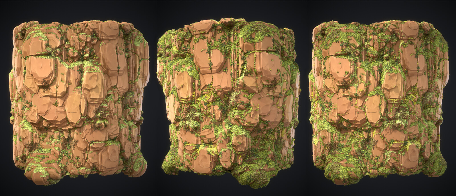 Fateme Khorami - Stylized Cliff Rock - Substance 3D Designer
