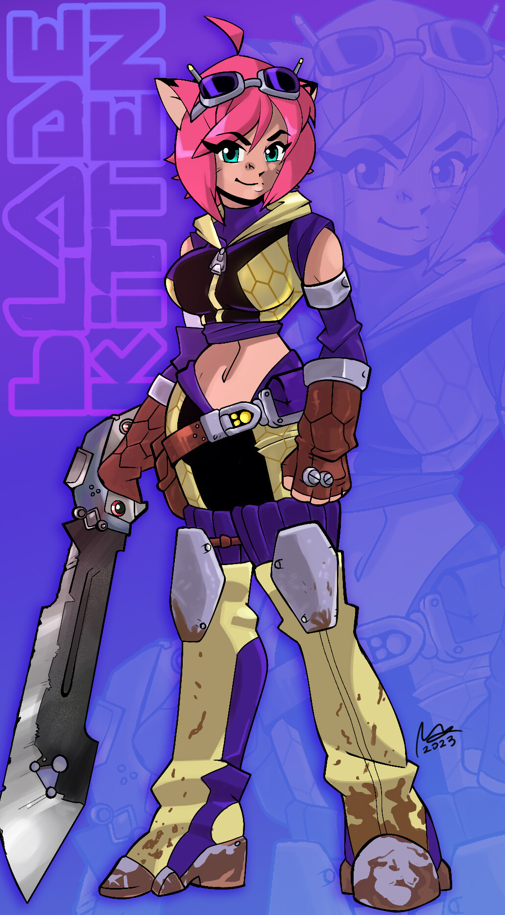 Nicholas Milosevski - Kit Ballard (Blade Kitten Fanart)