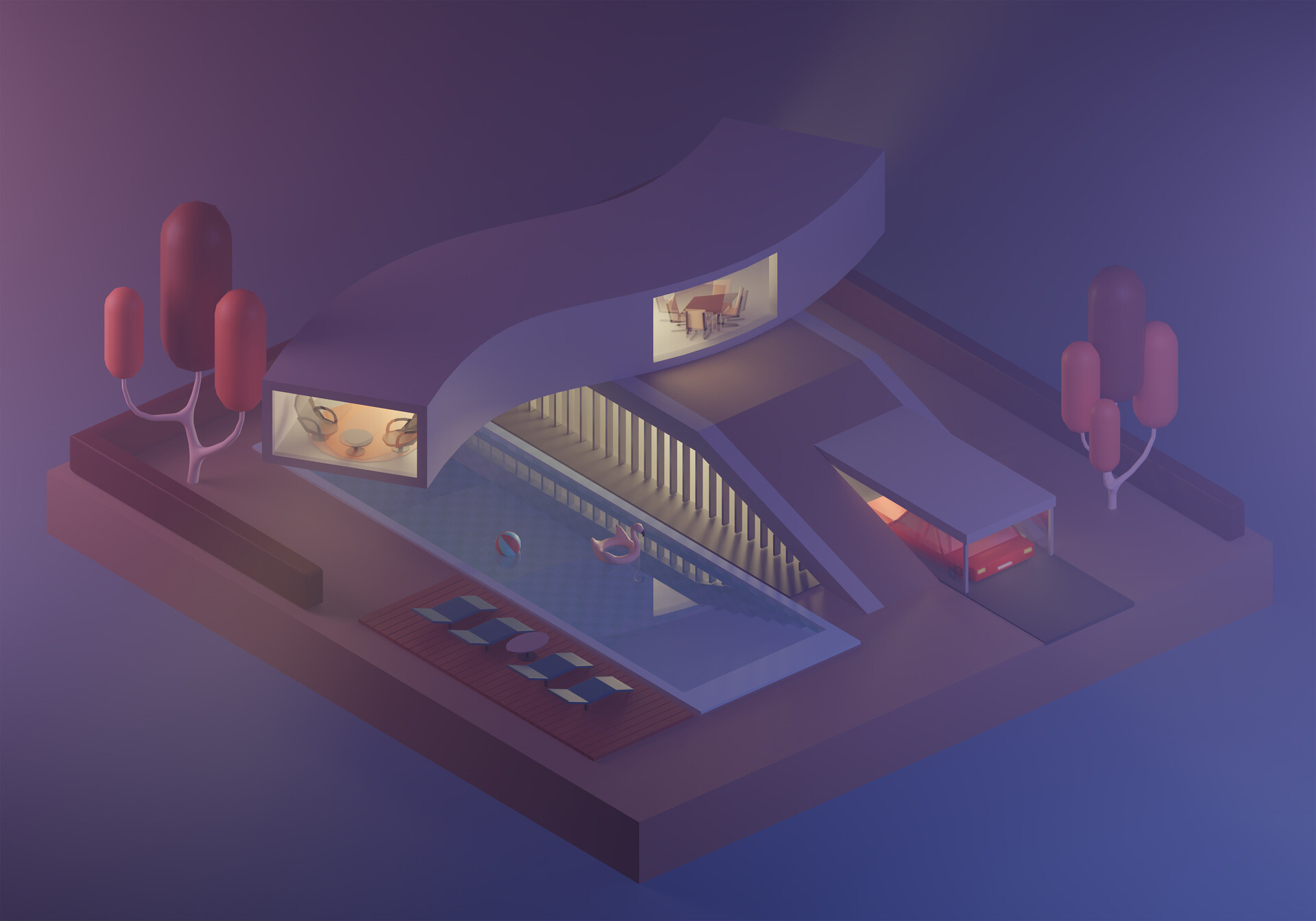 ArtStation - Low Poly House