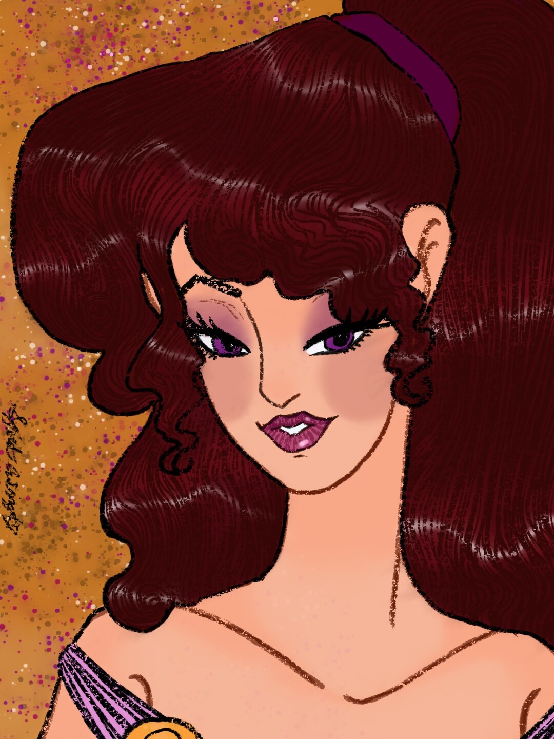 ArtStation - Fanart of Megara from Disney's "Hercules".