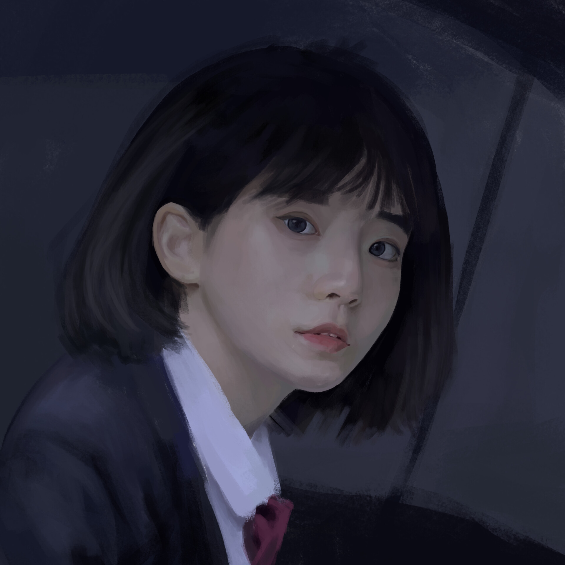 ArtStation - cold girl