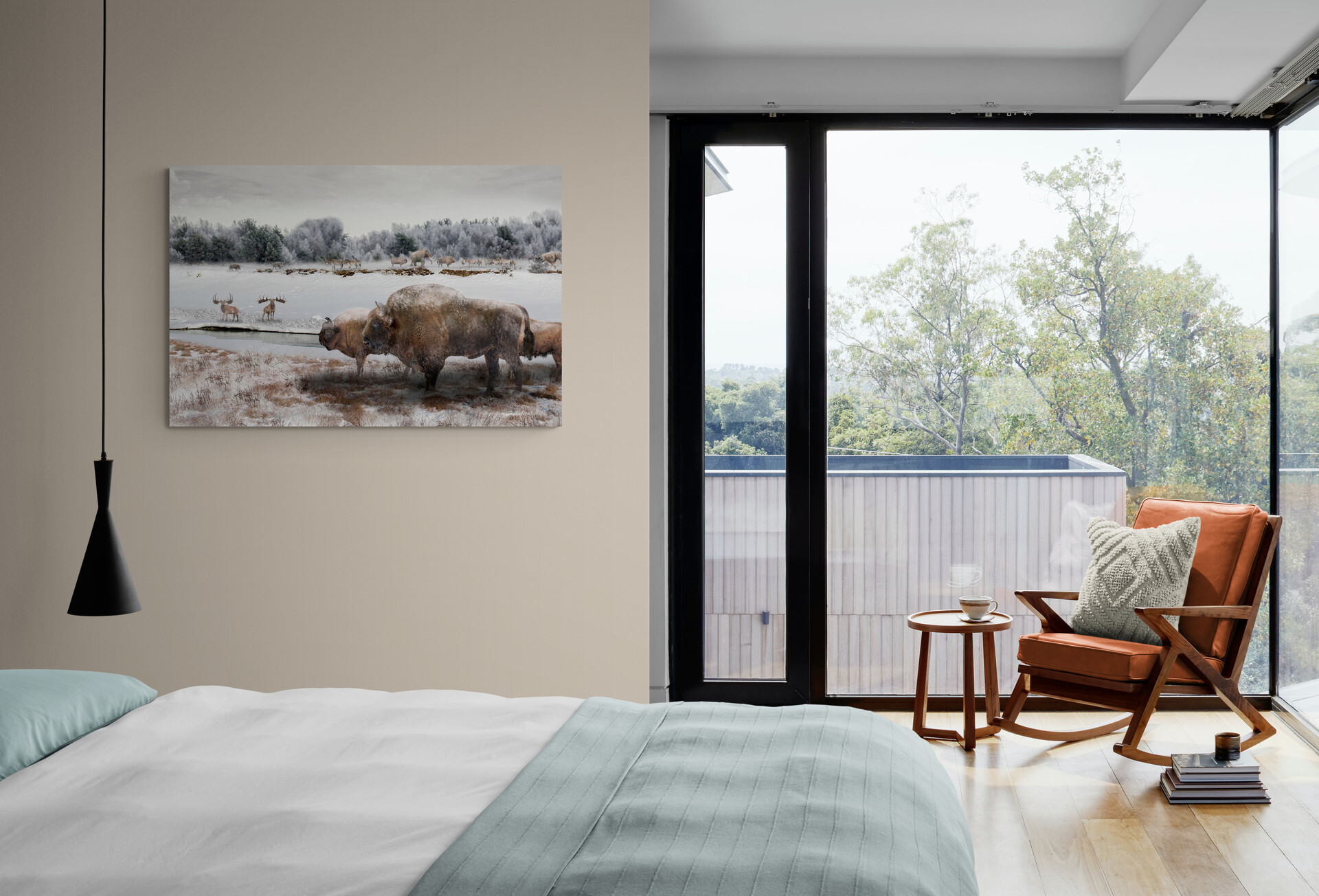 ArtStation - European bison wall art - Ice age buffalo