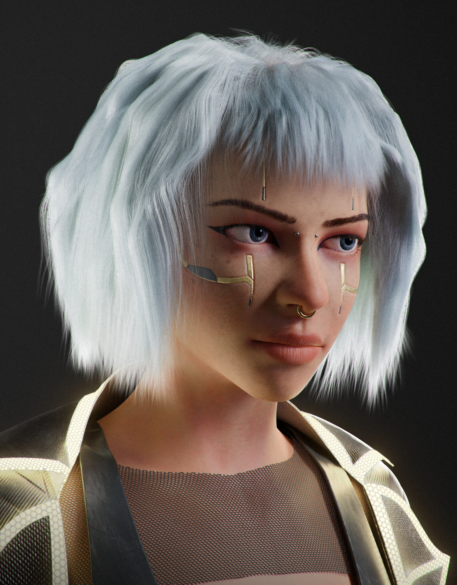 Jakub Horváth - Enid | Cyberpunk Character Modelling