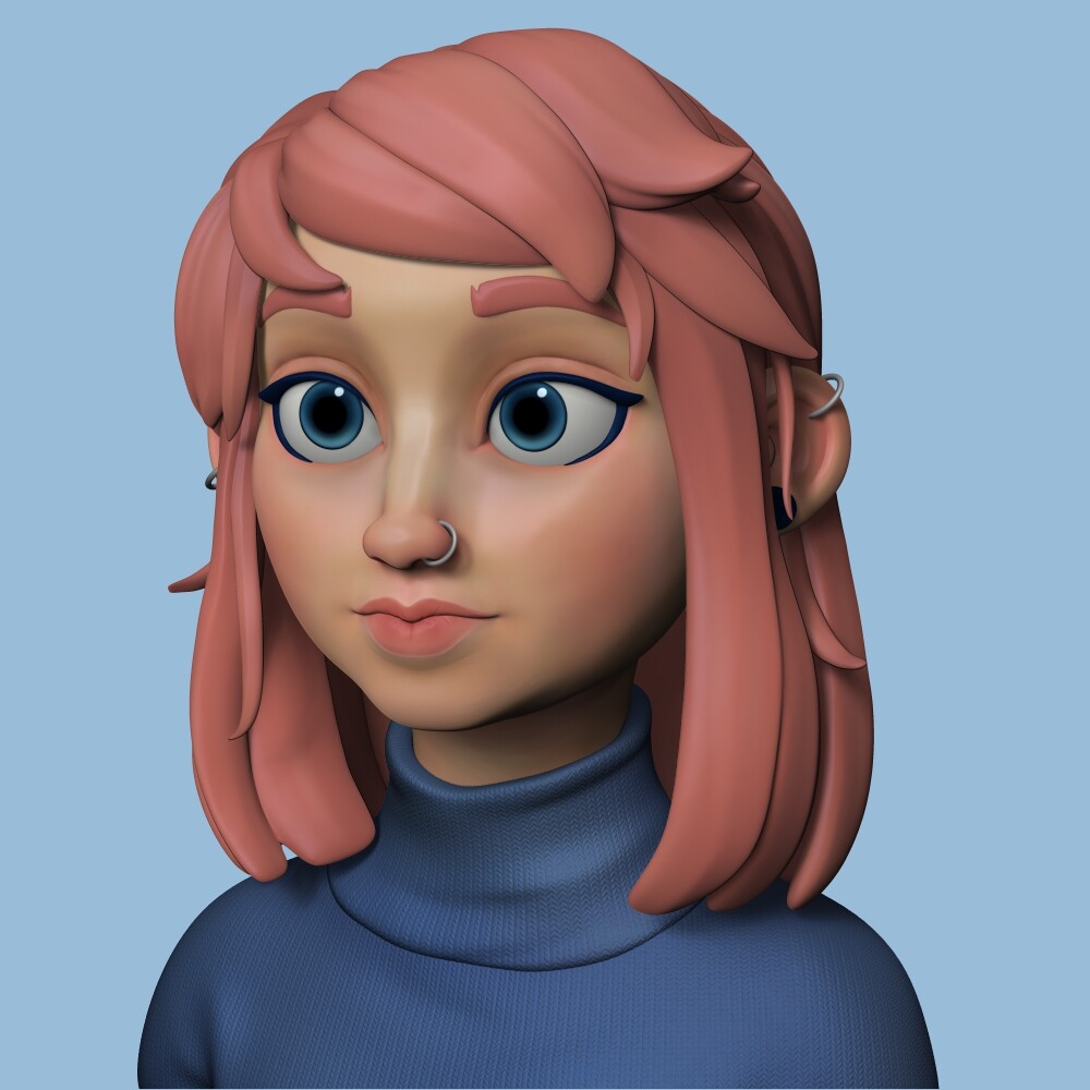 ArtStation - Stylised character bust sculpt