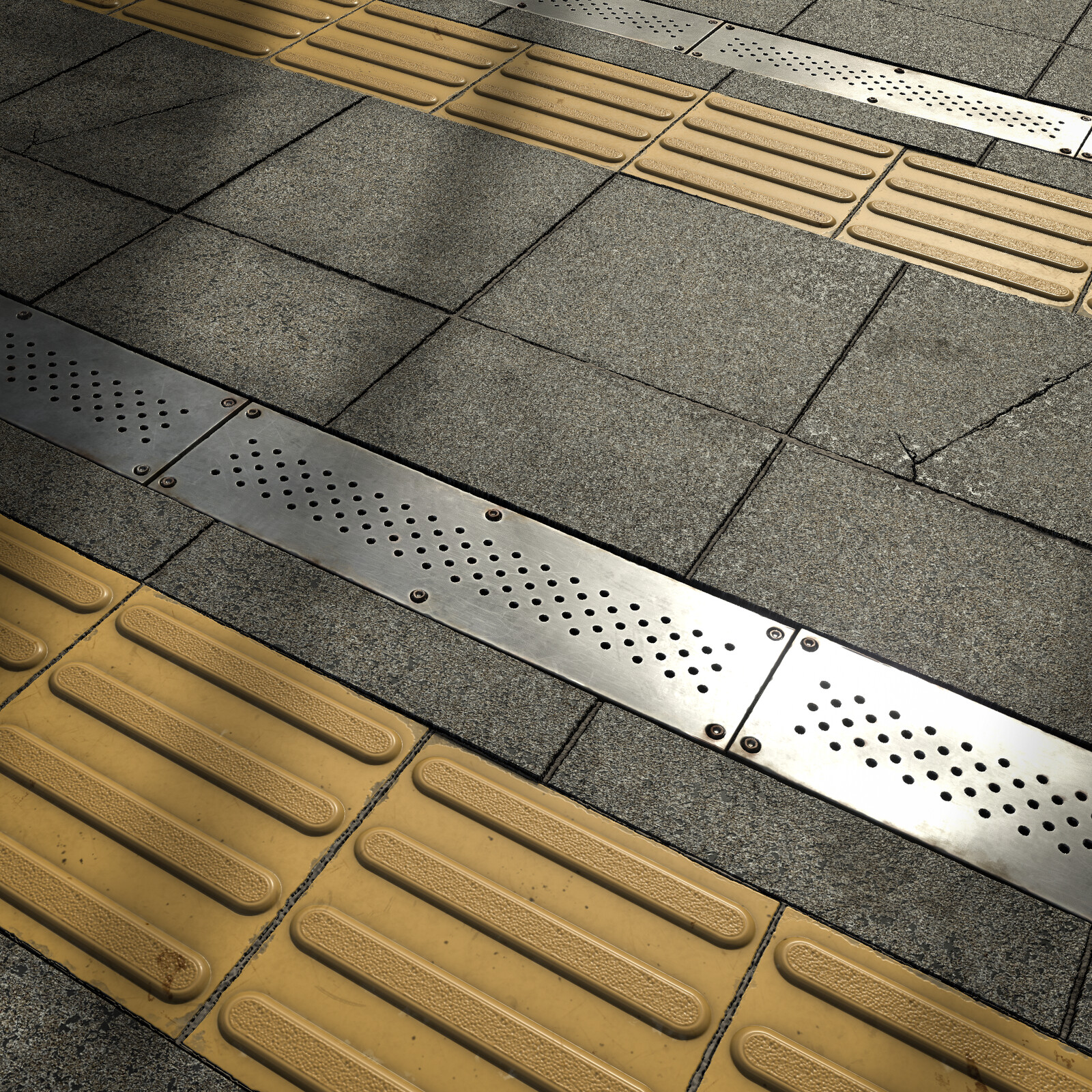 Shakir Ahmed - Train Station Floor - Substance Designer