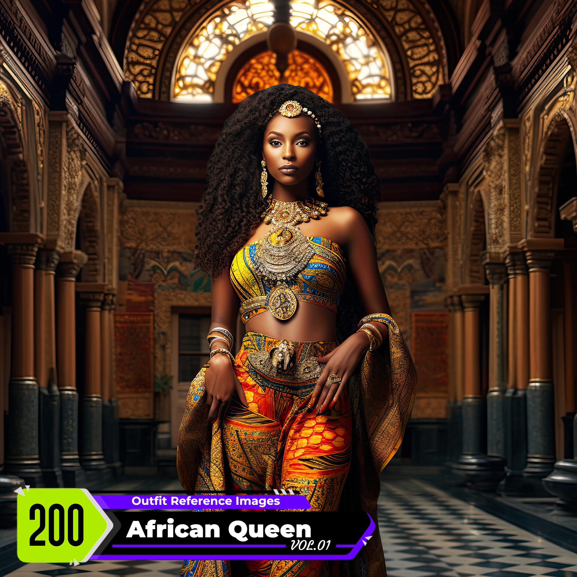 ArtStation - African Queen VOL.01 | 4K Reference Images
