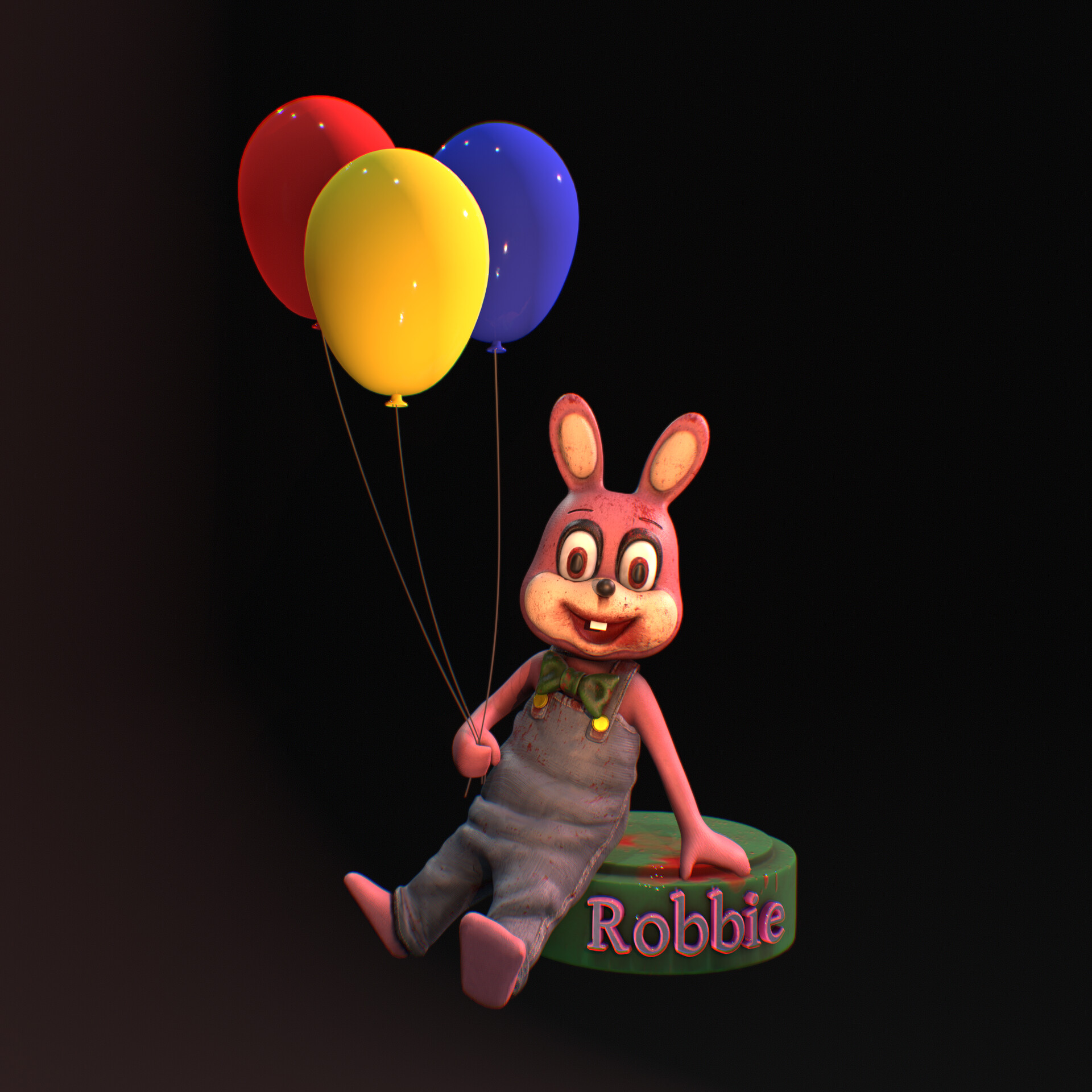 ArtStation - My 3D fan art of Robbie from Silent Hill