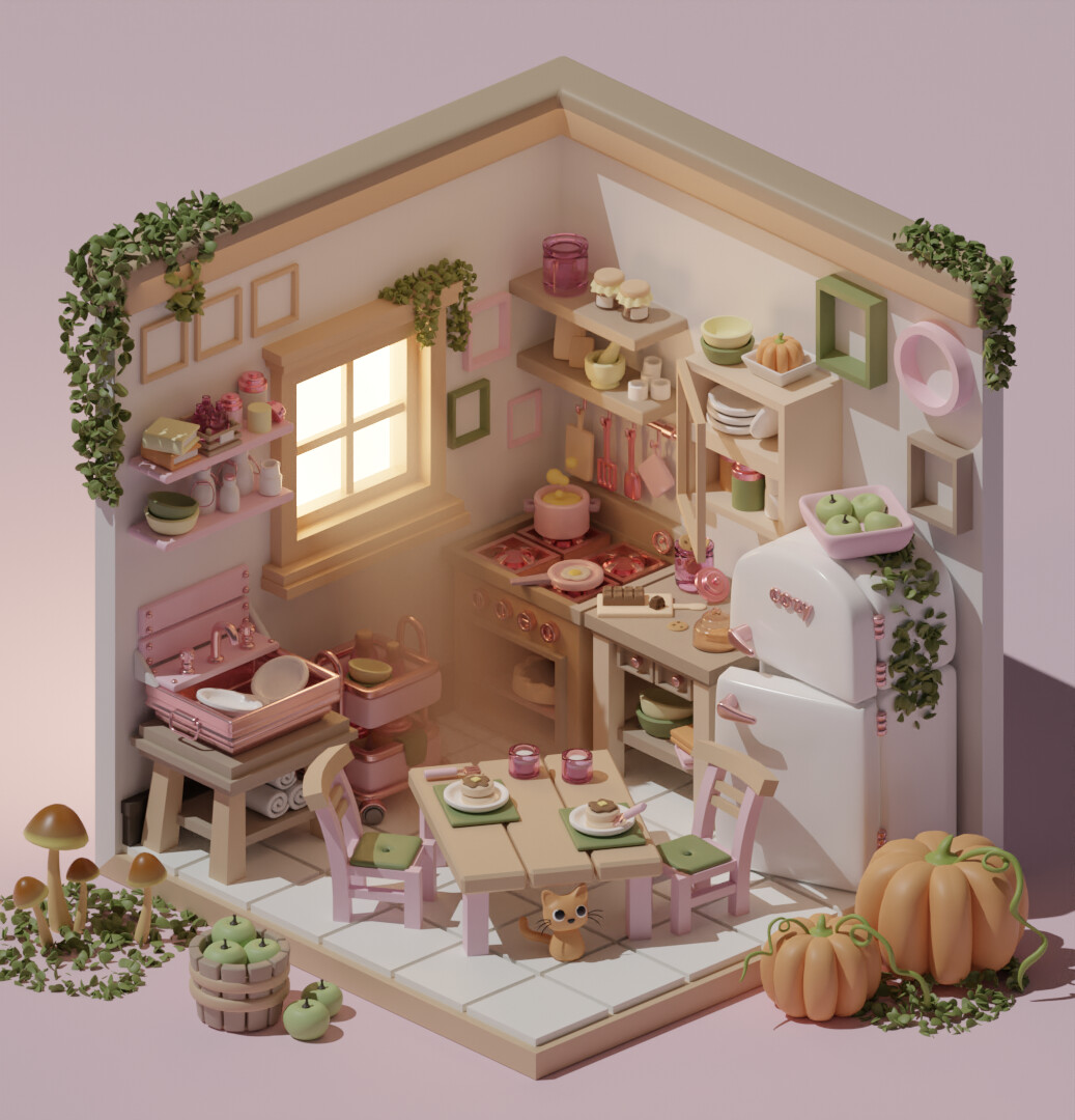 ArtStation - Cozy Kitchen