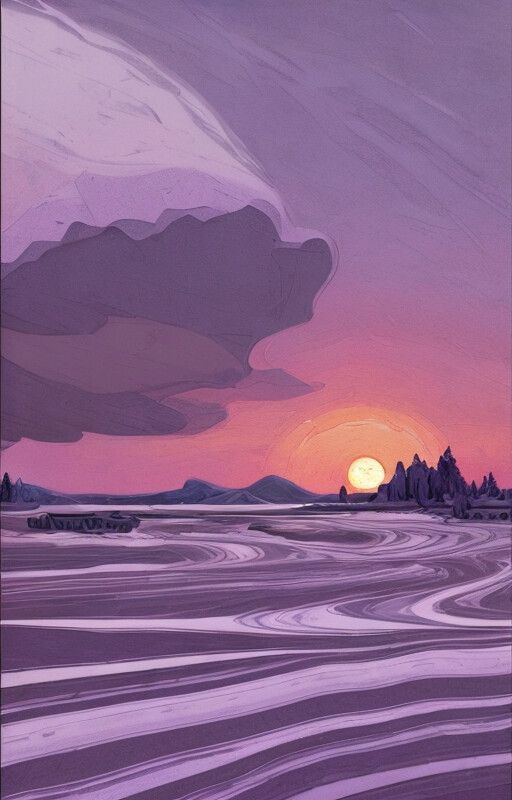 ArtStation - Marble Sunset