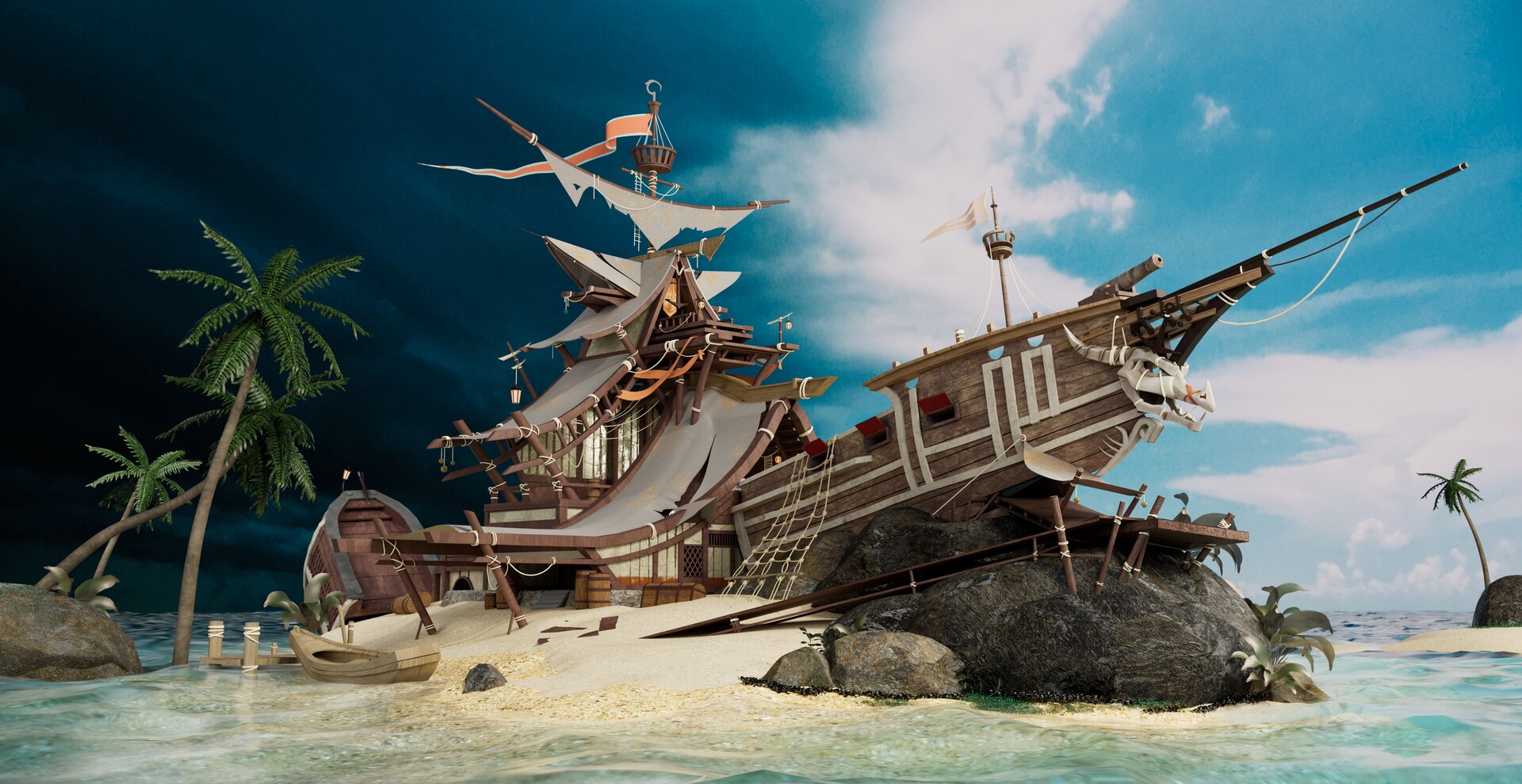 ArtStation - Pirate Outpost