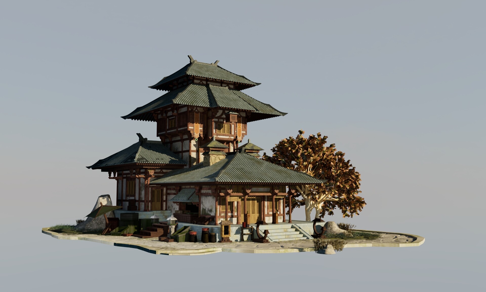 ArtStation - Storefront Home : Environment / Prop Making Study