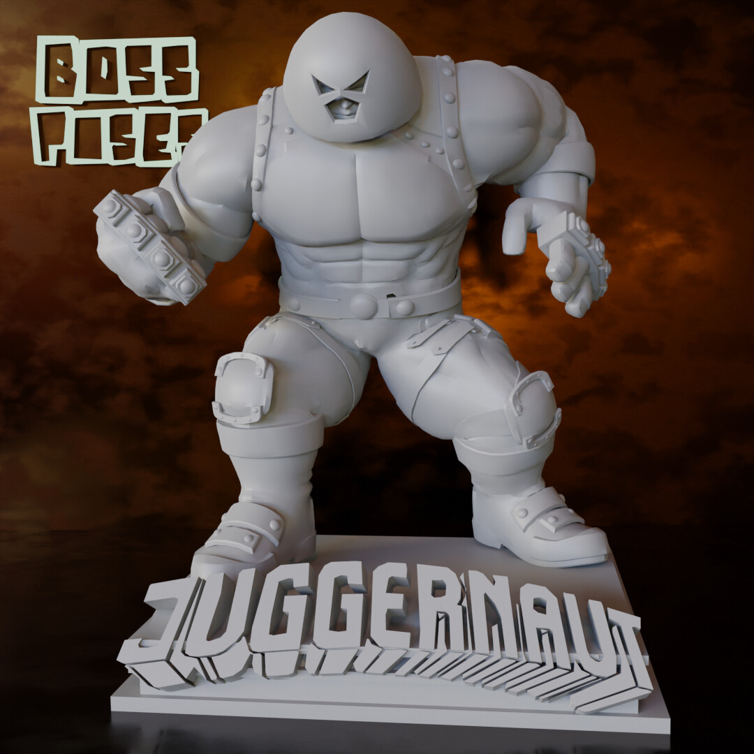 ArtStation - BOSSposes - JUGGERNAUT 5 Piece STL figure