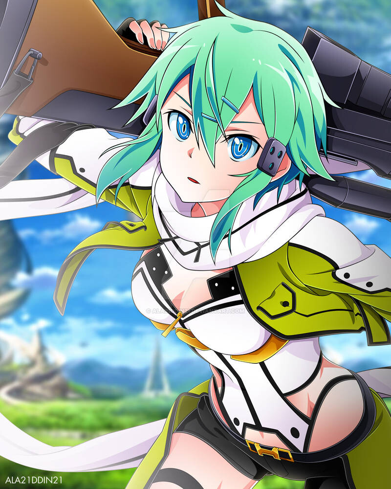 Sword Art Online Sinon Iphone Wallpaper