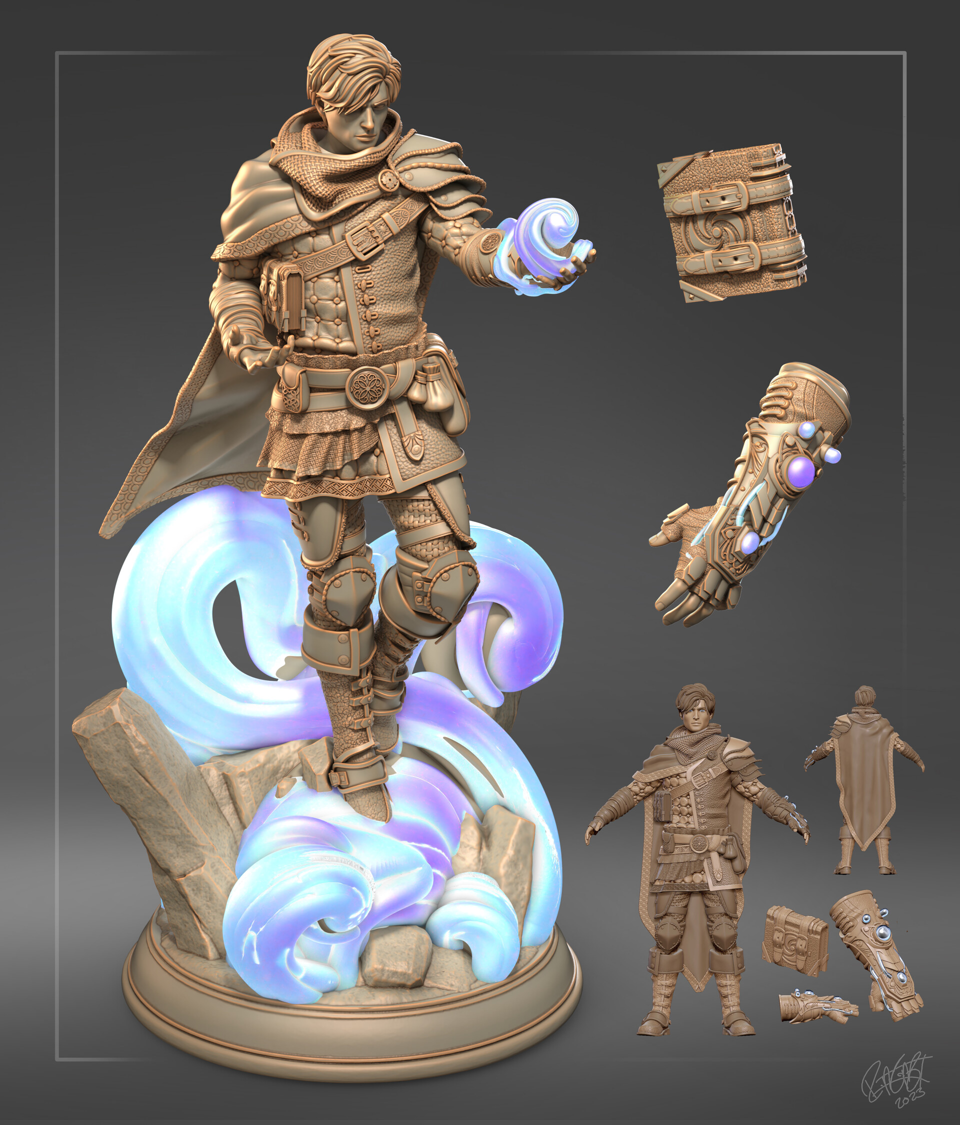 ArtStation - character sculpt for 3d print