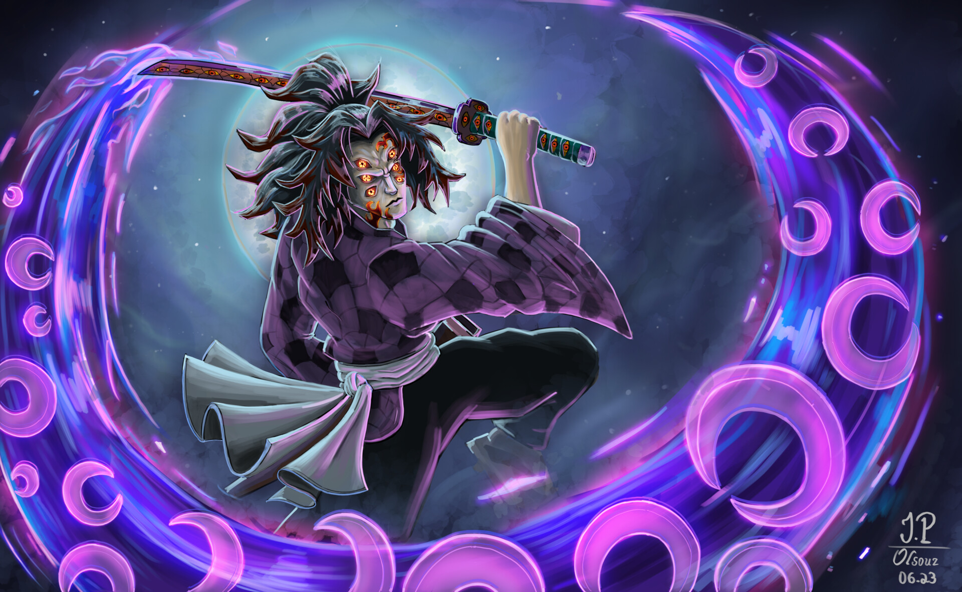 ArtStation - FanArt Kokushibo