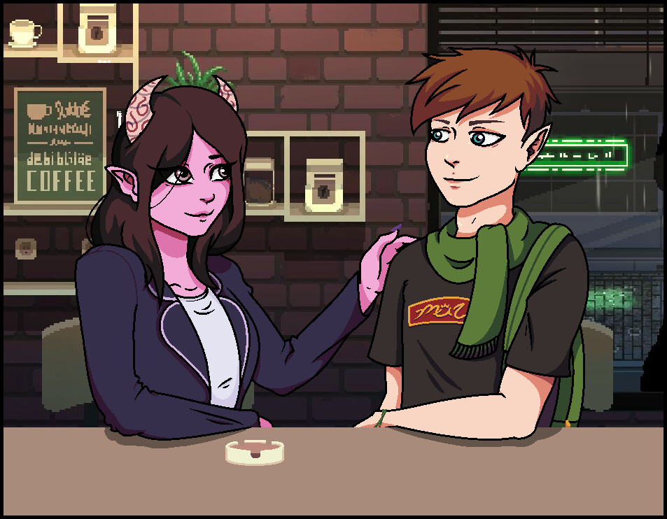 ArtStation - Lua and Baileys (Coffee Talk)