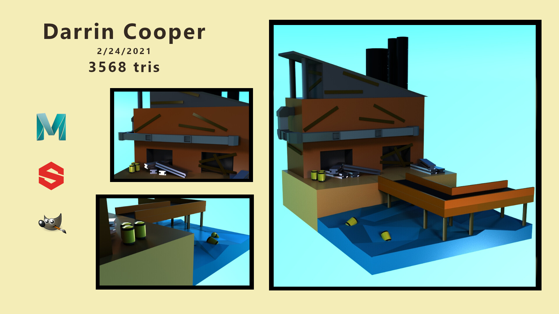 ArtStation - 3D Modeling College Work