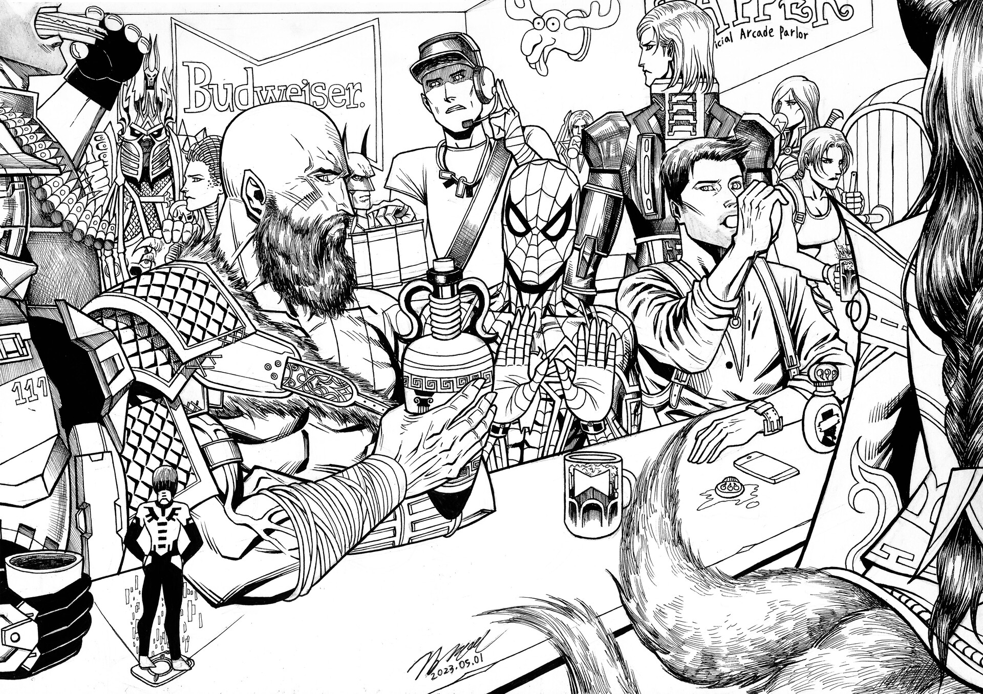 coloring pages video game characters