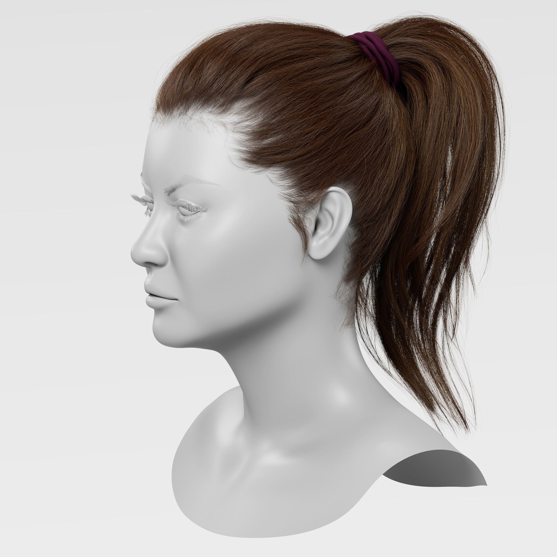 ArtStation - 3d realistic hair modeling with xgen for games