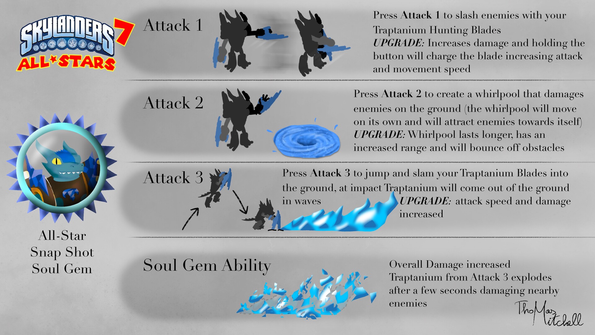 Skylanders Swap Force Grim Creeper Soul Gem