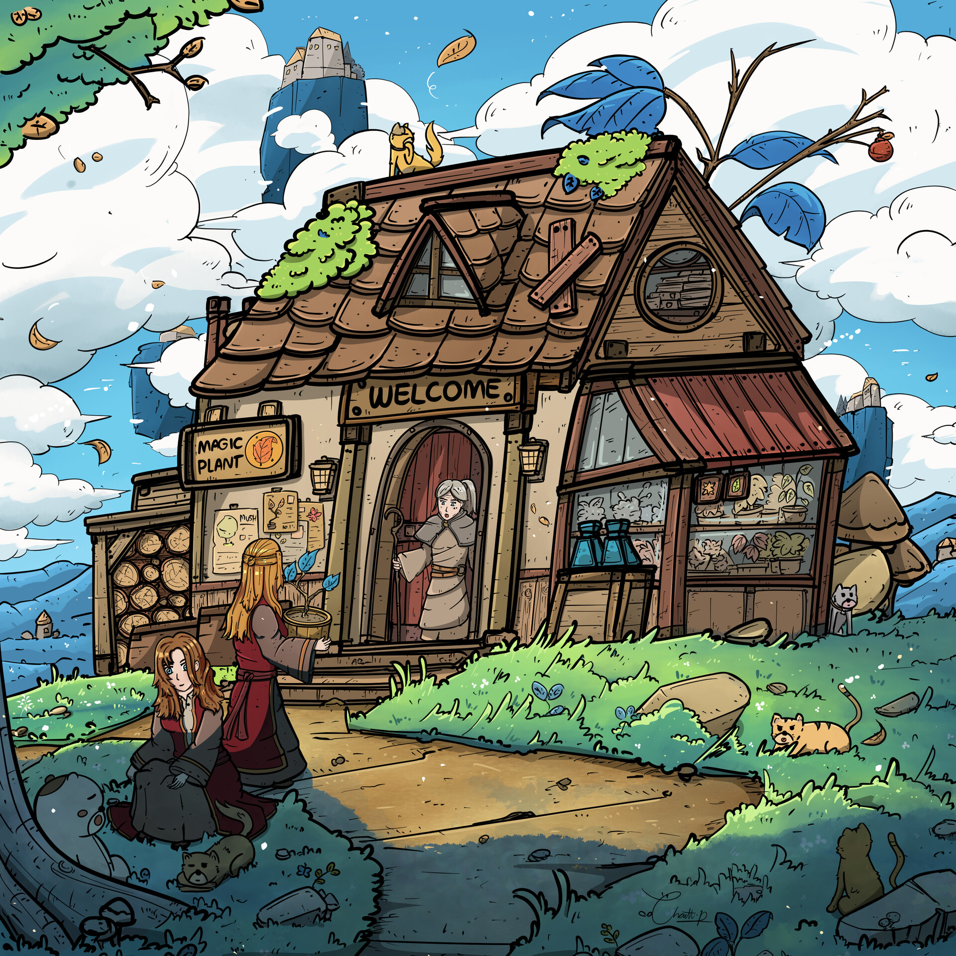ArtStation - Magic plant house