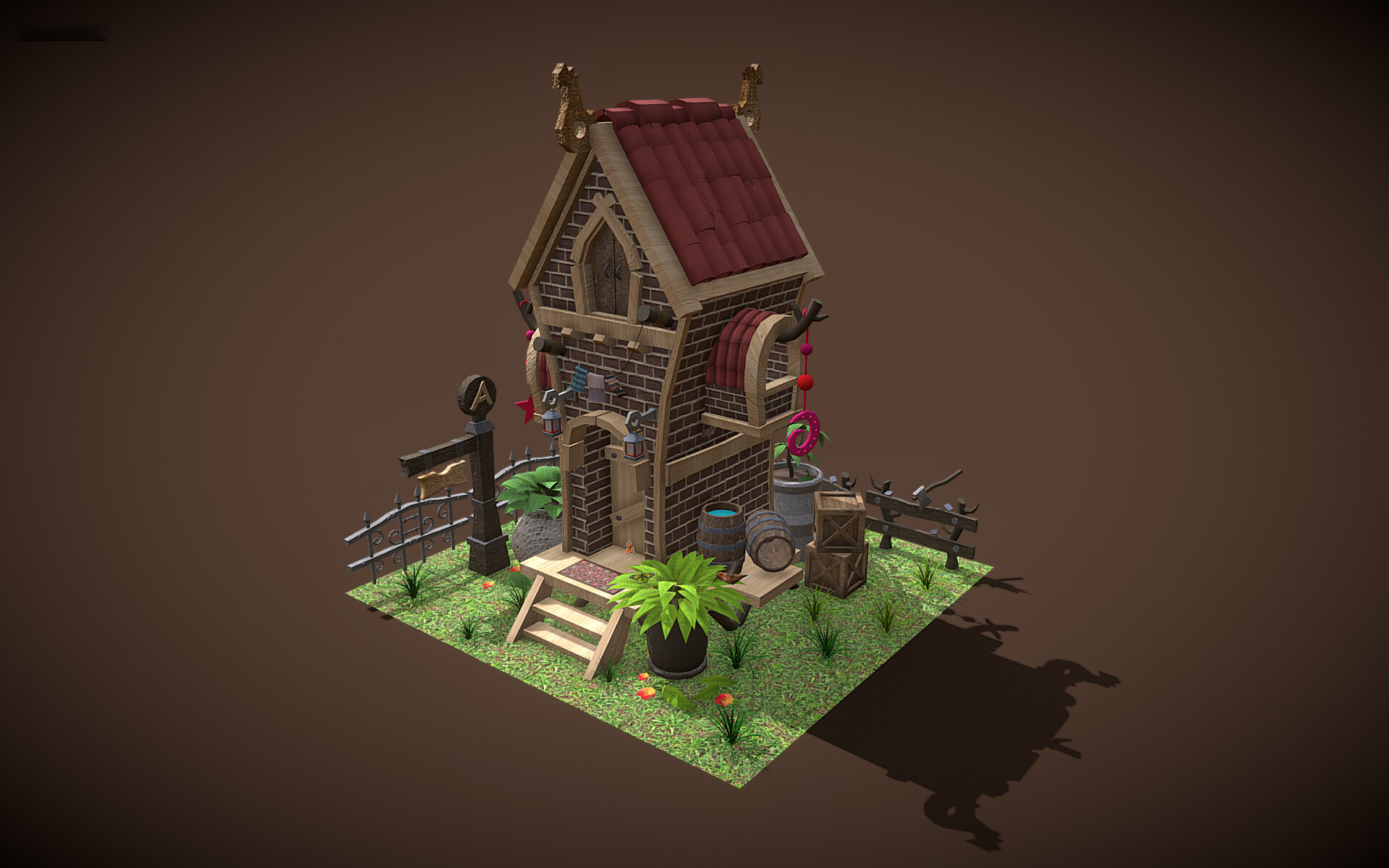 ArtStation - Low Poly House
