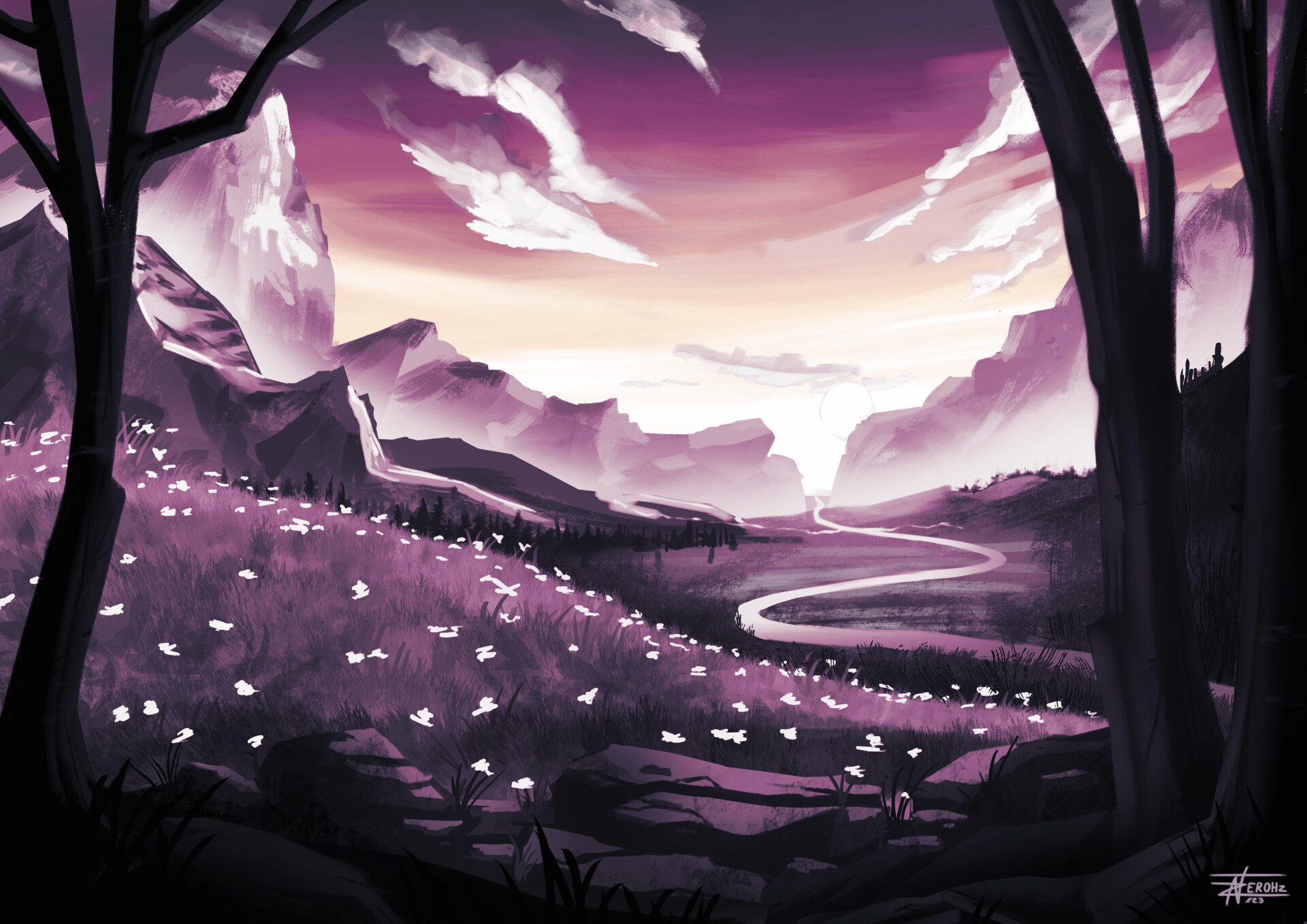 ArtStation - Flower Fields - Landscape